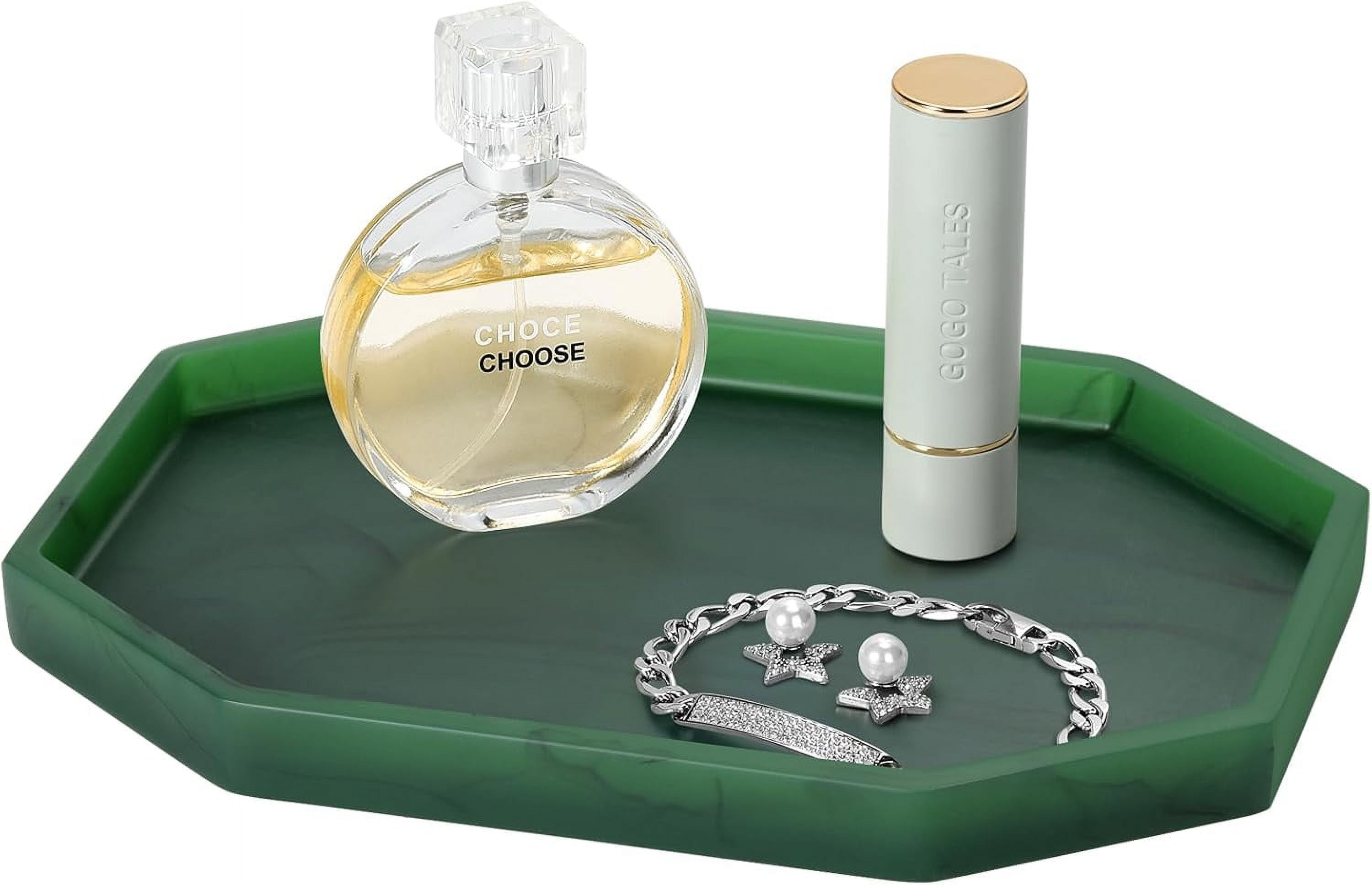 BESTKITTY 8" Small Octagon Bathroom Vanity Tray, Rn Decorative Perfume ...