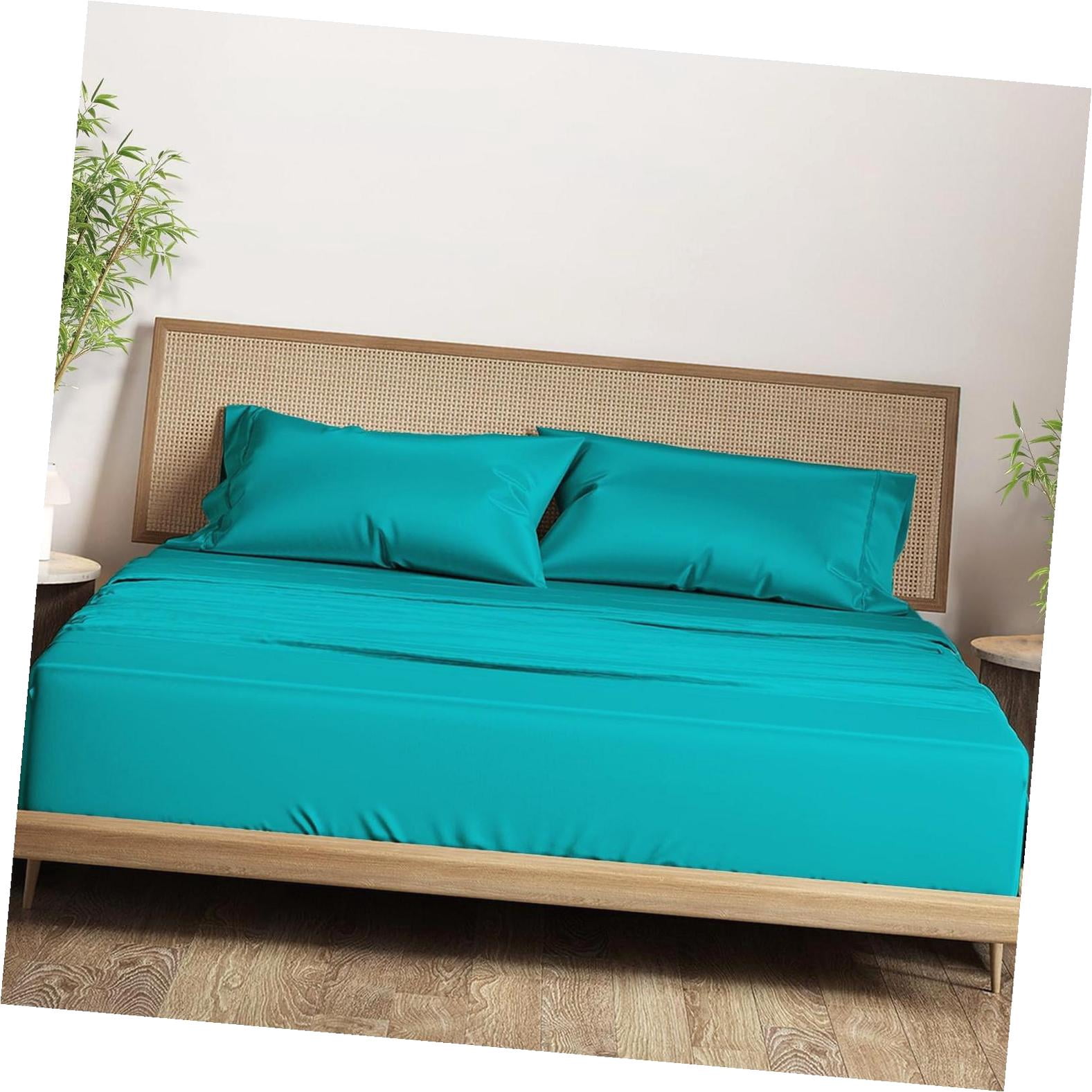 BESTKITTY 80% Cotton, 20% Viscose Derived from Bamboo - Split Sheets ...