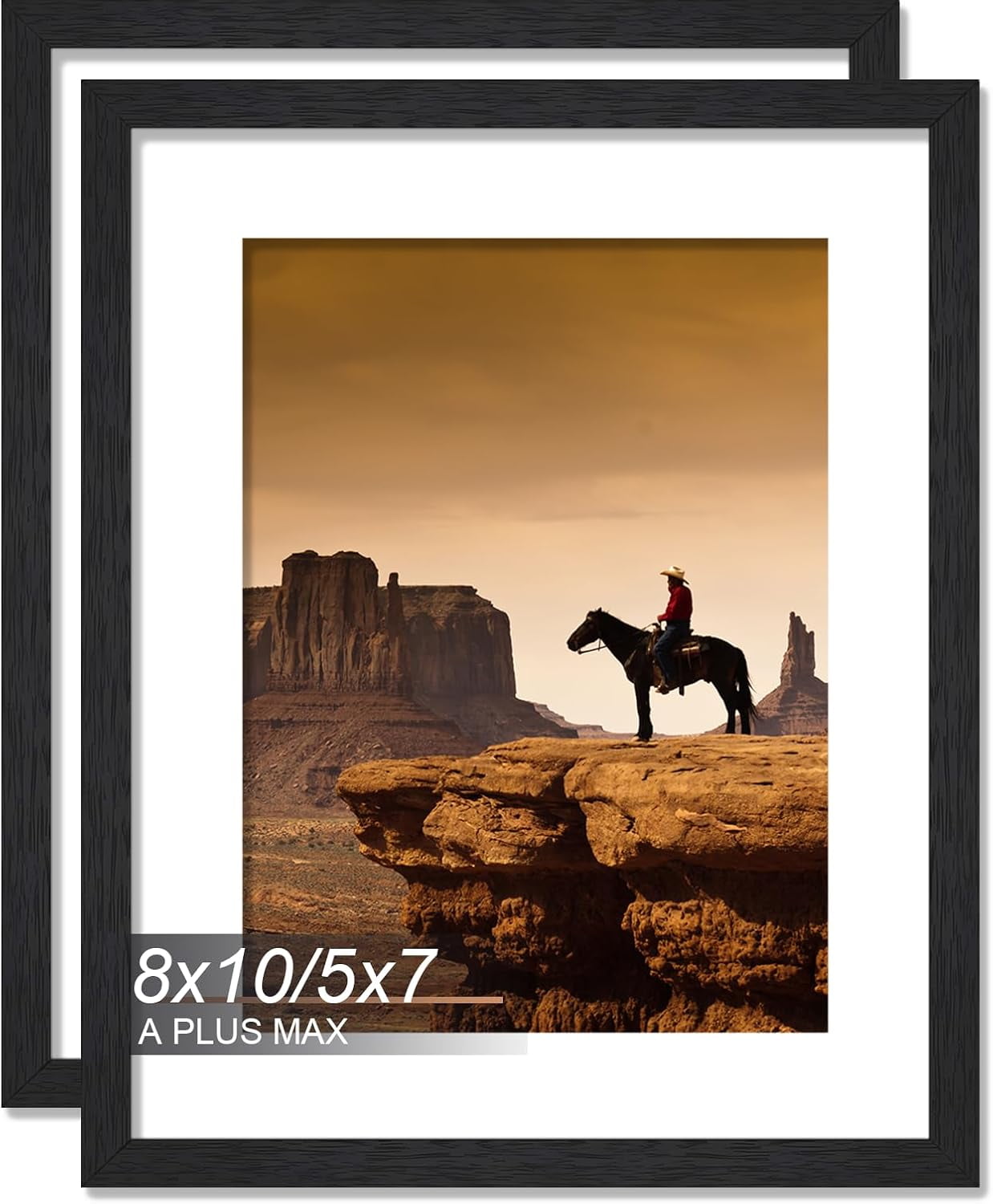 BESTKITTY 8x10 Pture F Set of 2, Bla Engineered Wood Fe for 8 x 10 In ...