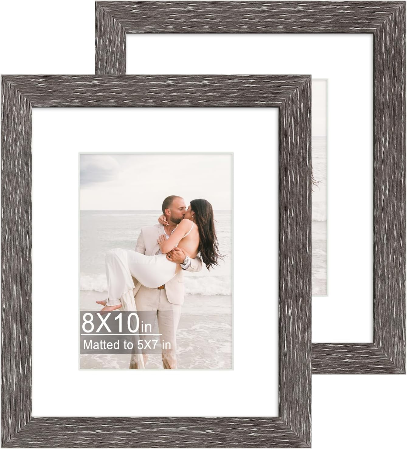 BESTKITTY 8x10 Pture F Set of 2 with HD Glass, Display Ptures 5x7 with ...