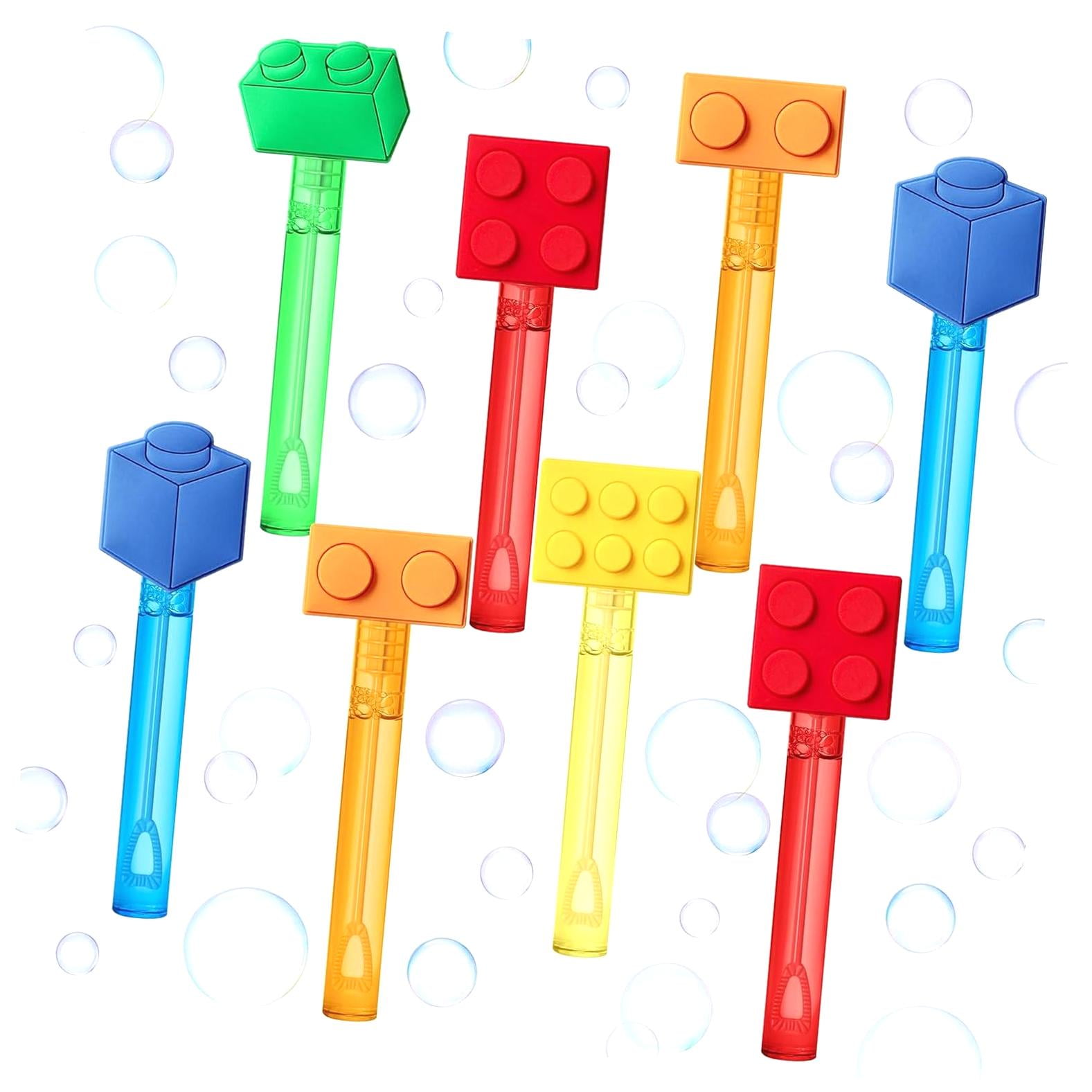 BESTKITTY AMFZON 25Pcs Building Blocks Bubble Wands, Brick Block Mini ...