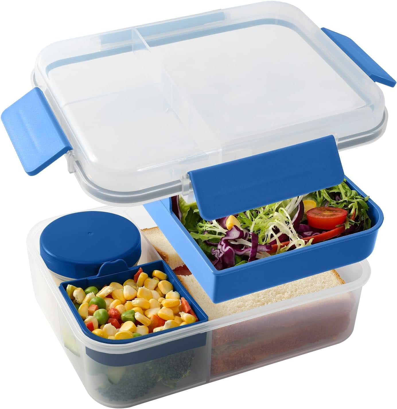BESTKITTY Adult Lun Box, 100% Leak-of Bento Lun Box for Adults with ...