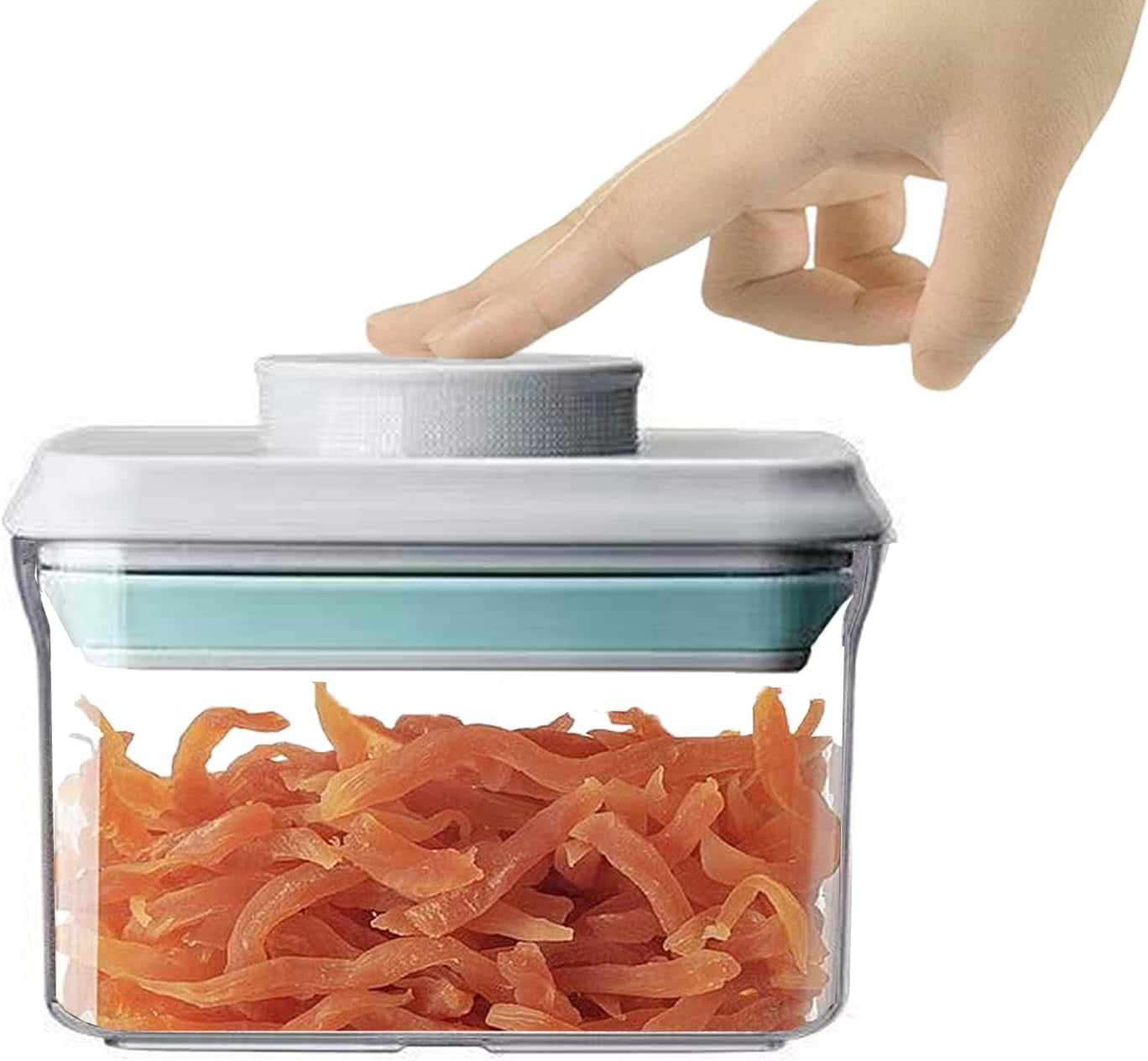 BESTKITTY Airtight Food Storage Container - 0.32qt / 320ml Mini Square ...