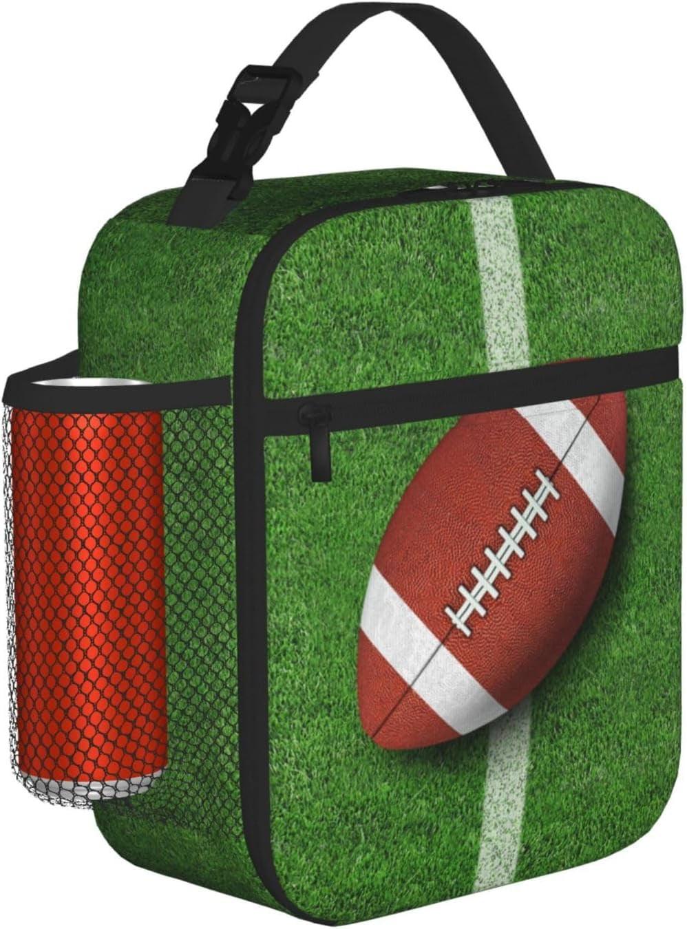 BESTKITTY Ameran Football Green Grass eld Ball Lun Box Lun Bag For ...