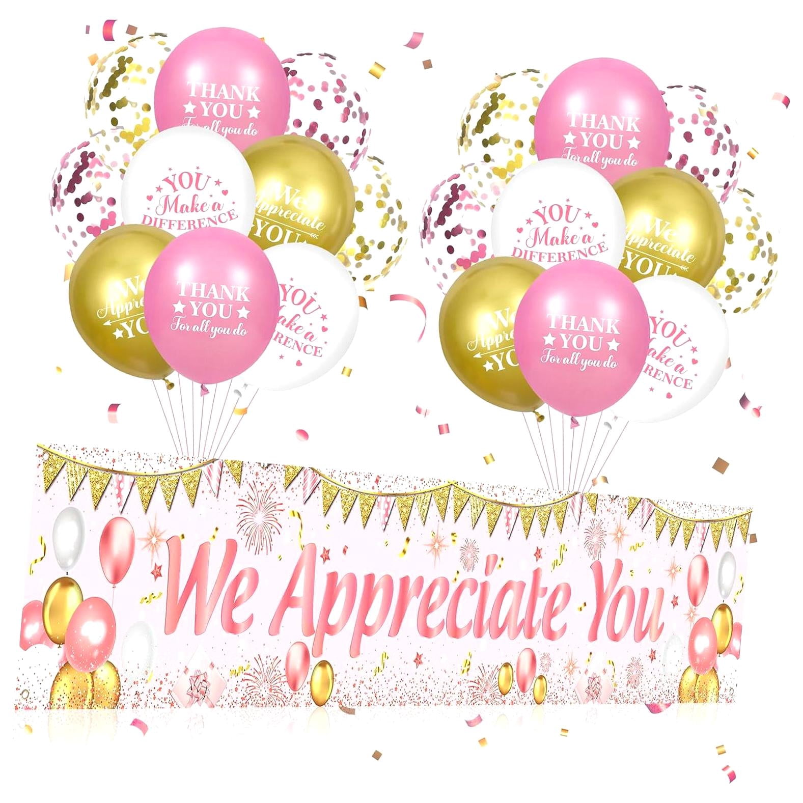 BESTKITTY We Appreciate You Decorations Appreciate You Banner Yard Sign ...