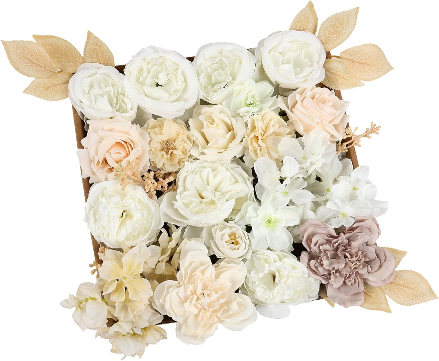 BESTKITTY Arti Combo Box Set Rose Silk Mix Peony Fake Flowers with ...