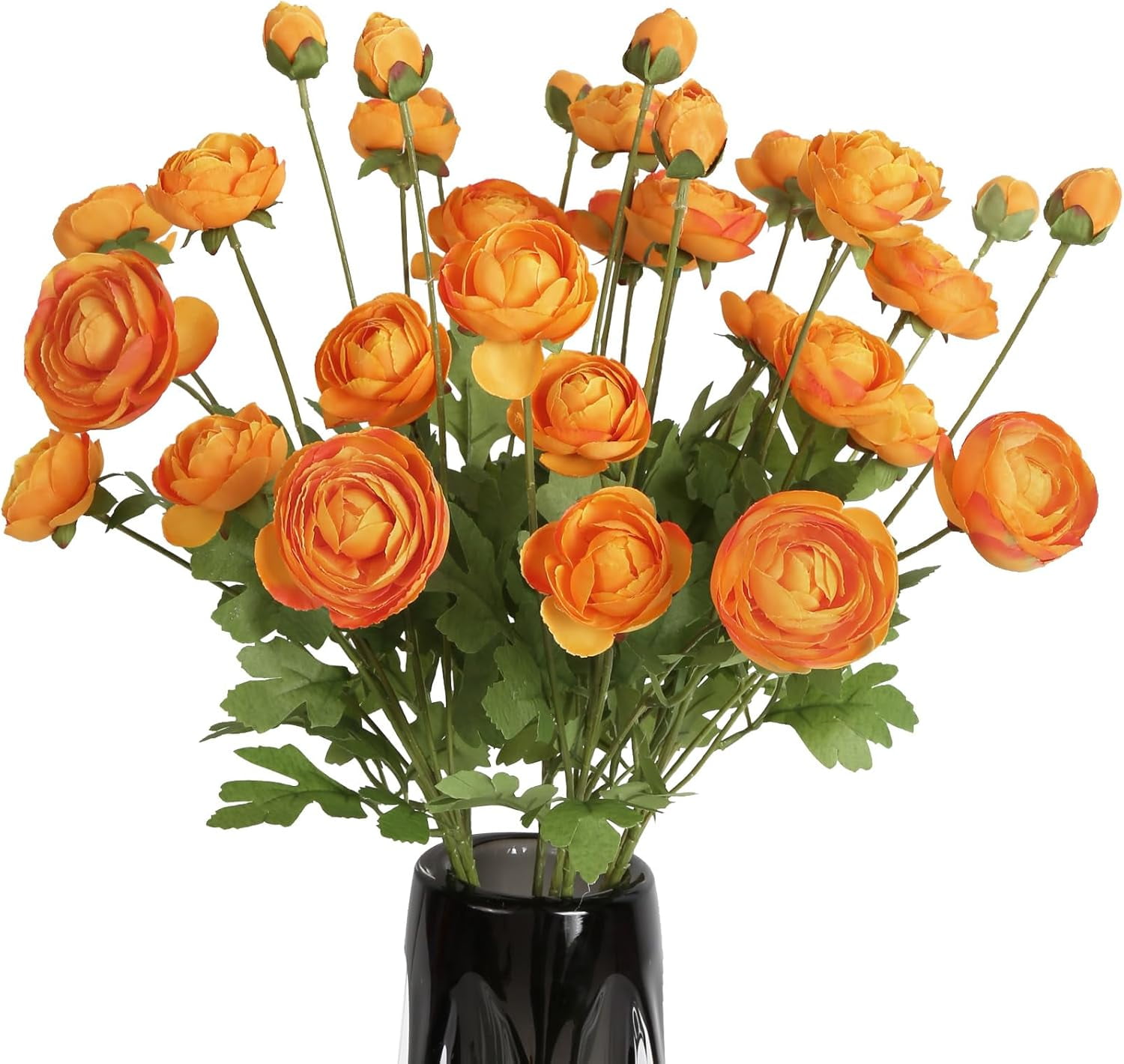 BESTKITTY Artiial Ranunculus Flowers with Long Stem 8PCS 32Heads ...