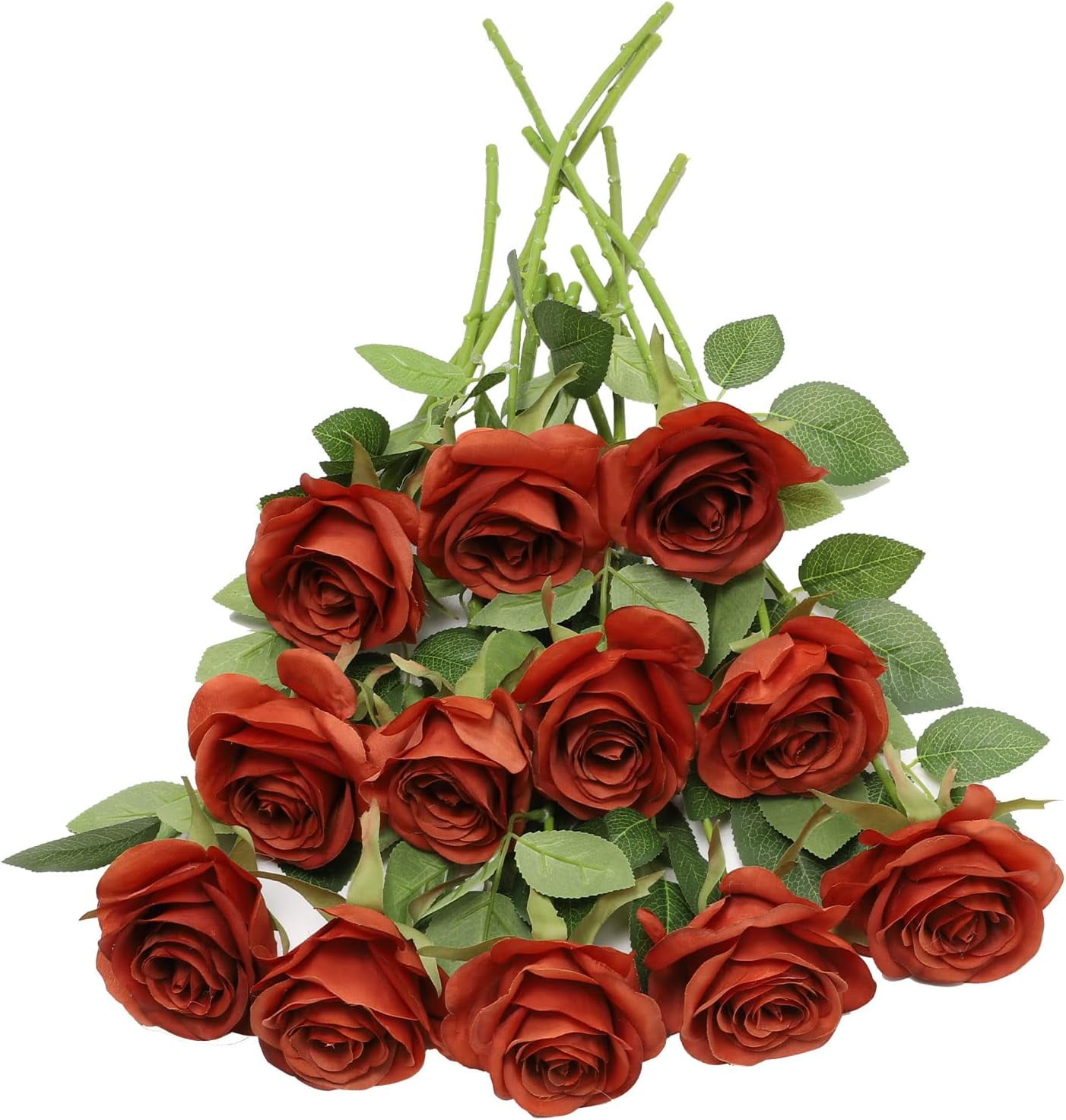 BESTKITTY Artiial Rose Flower Arti Flower with Long Stem Silk Roses ...