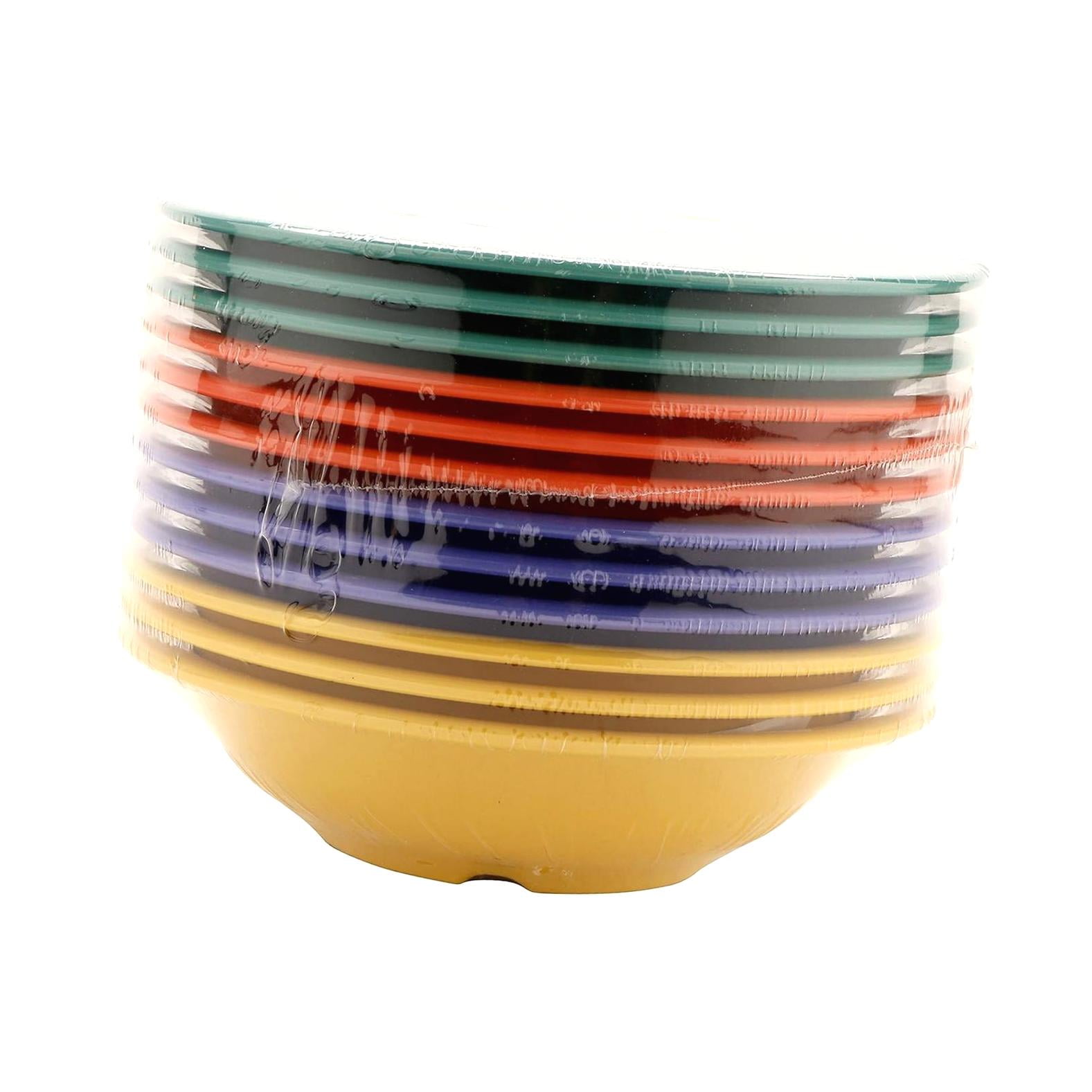 BESTKITTY B-86-DW-EC Melamine Slim Rim Fruit/Dessert Bowl, 8 Ounce ...