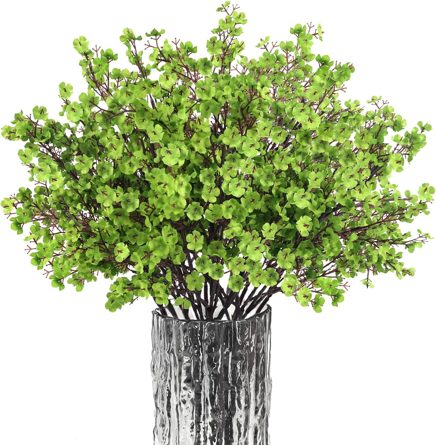 BESTKITTY Babys Breath Arti, 16 Bundles Green Real Tou Fake Flowers Silk Flowers Bulk for Vase ...