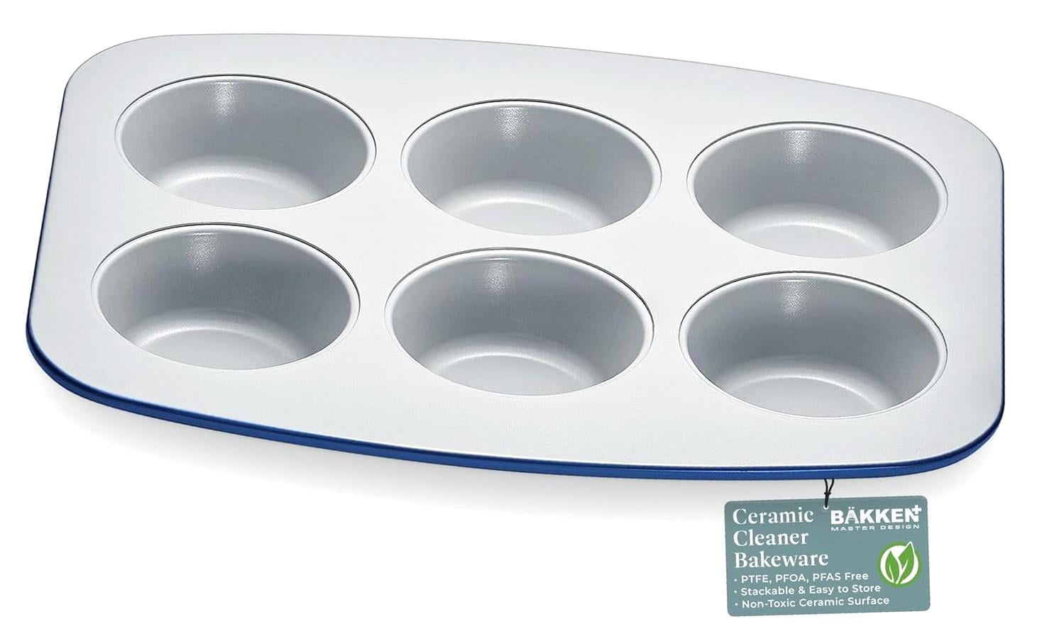 BESTKITTY Bake with Style: 6-Cup Cake/Muffin Pan Collection - Blue ...
