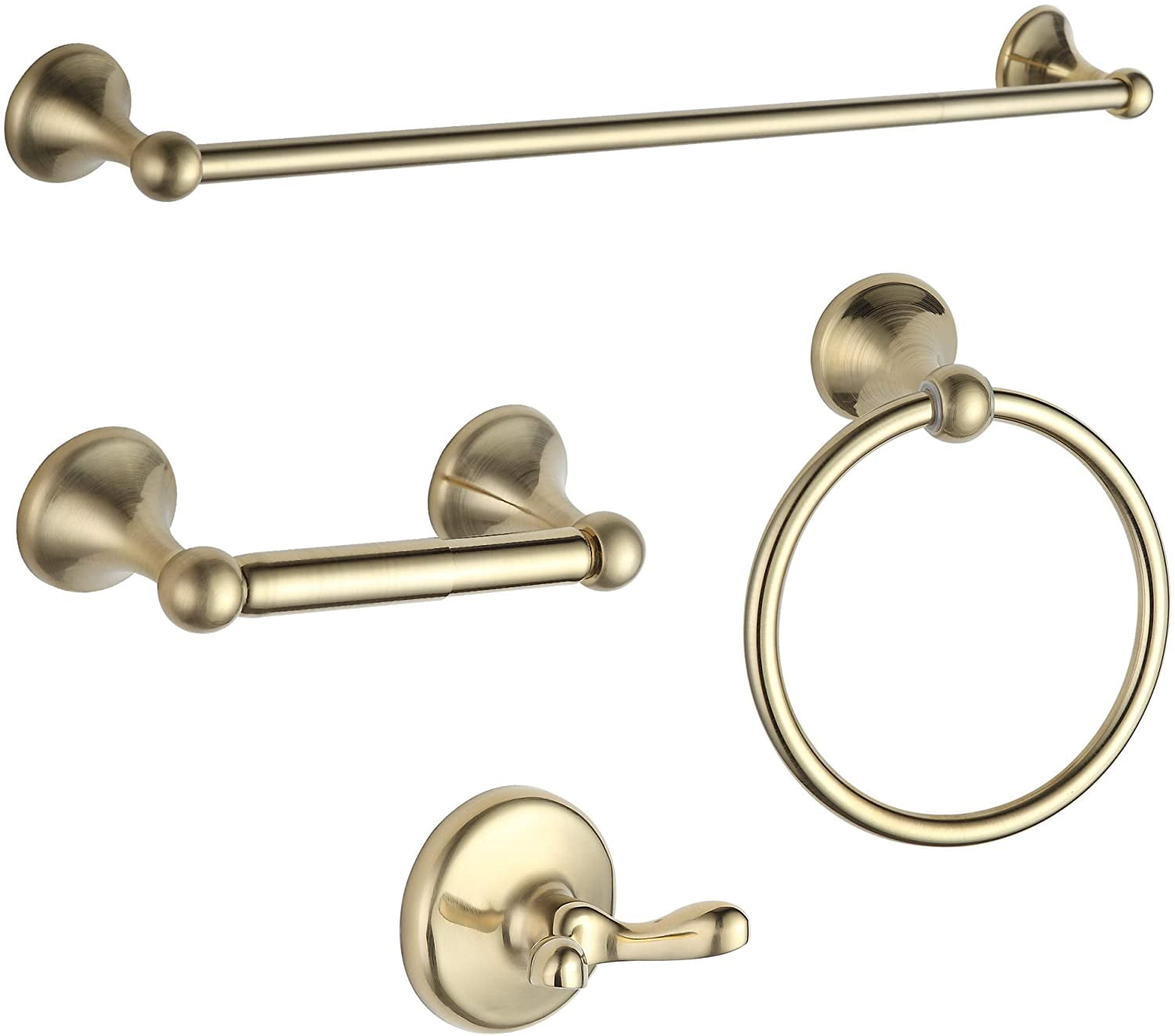 BESTKITTY Batoom Hardware Set, Brushed Brass Adjustable Expandable ...