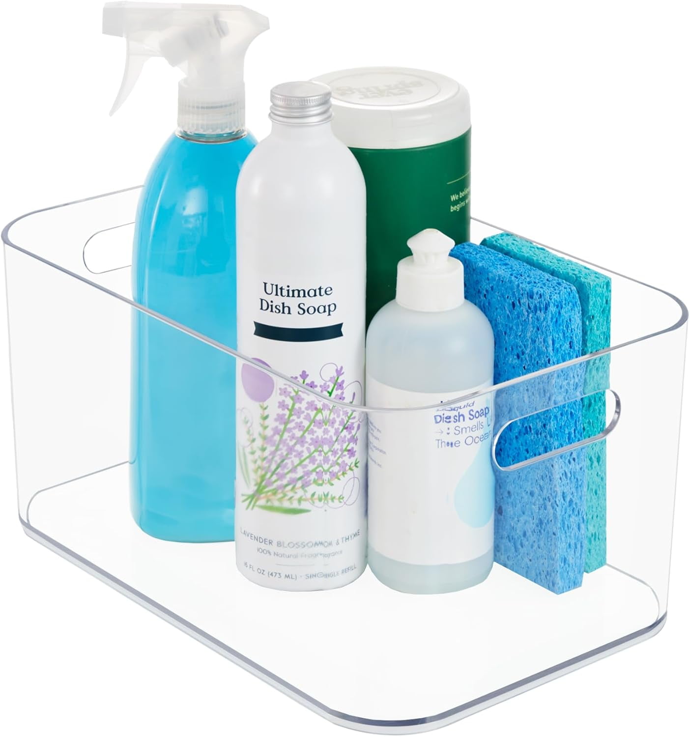 BESTKITTY Bliss XL Clear Plast Storage Bin, Pantry Organizers & Storage ...