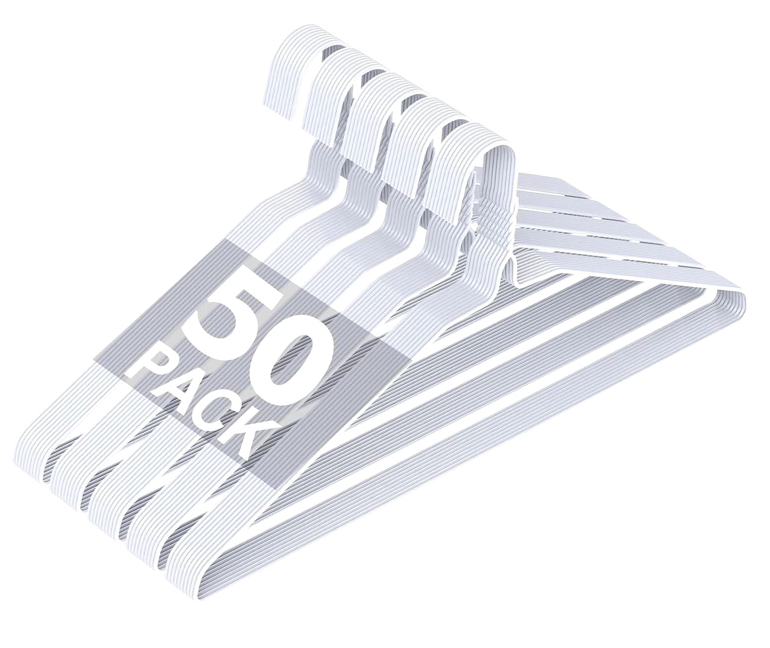 BESTKITTY Bulk Metal Wire Hangers, 50-Pack for Standard Apparel ...