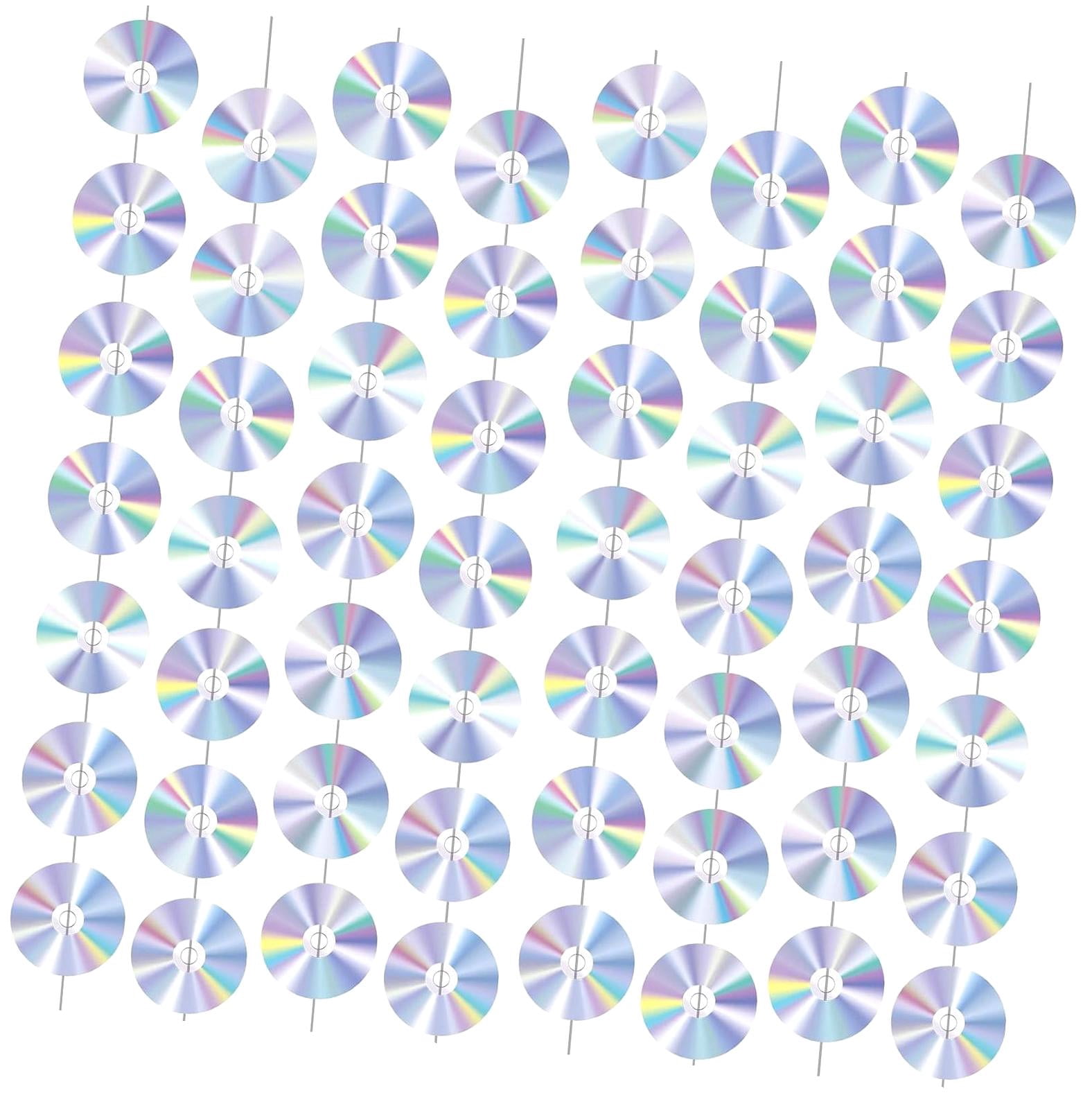 BESTKITTY CD Disco Banners Vintage 90s Style CDs Paper Cutouts Hanging ...