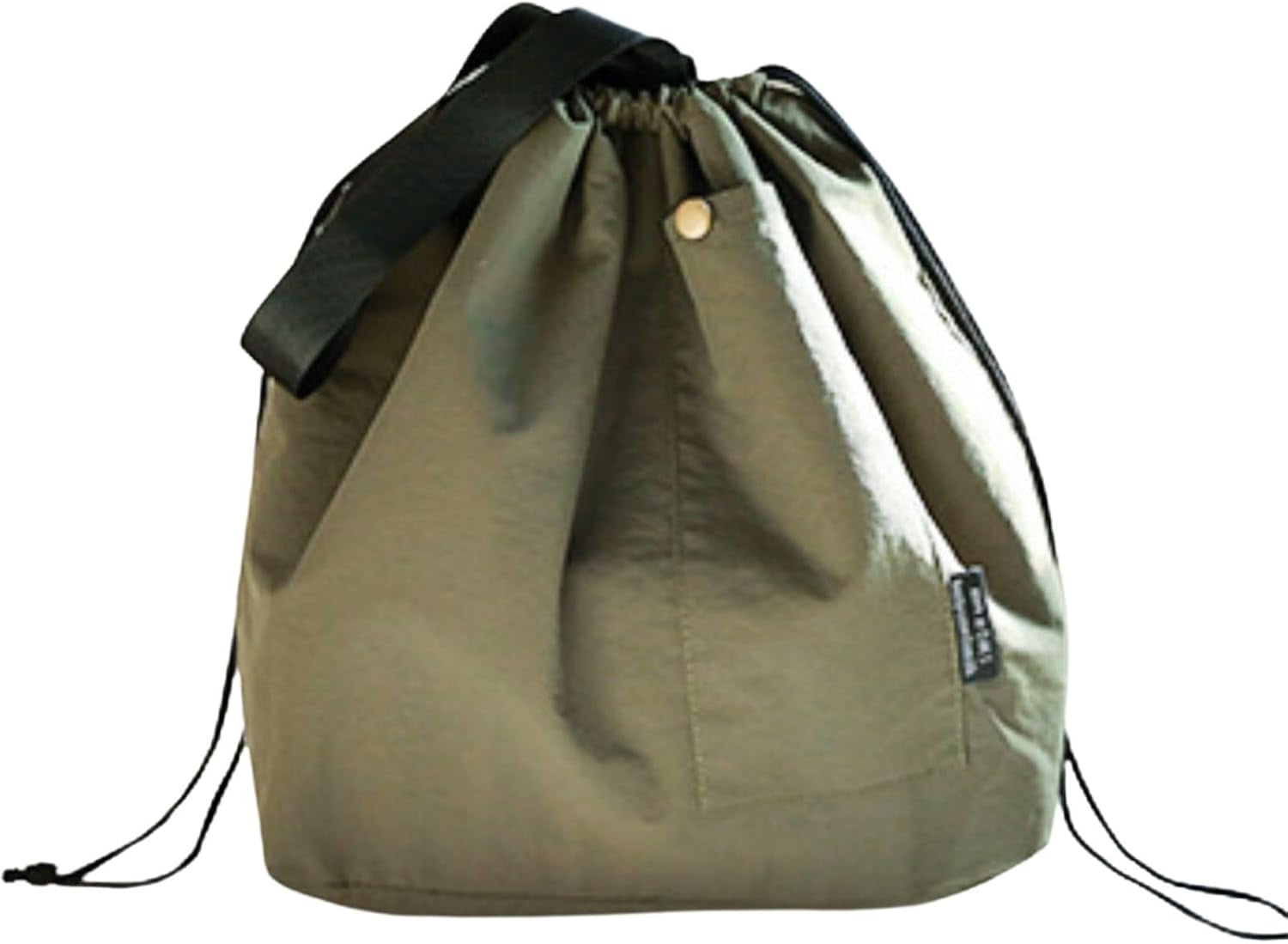 BESTKITTY Canvas Drawst Lun Bag Insulated Lun Tote Janese Style Bento ...