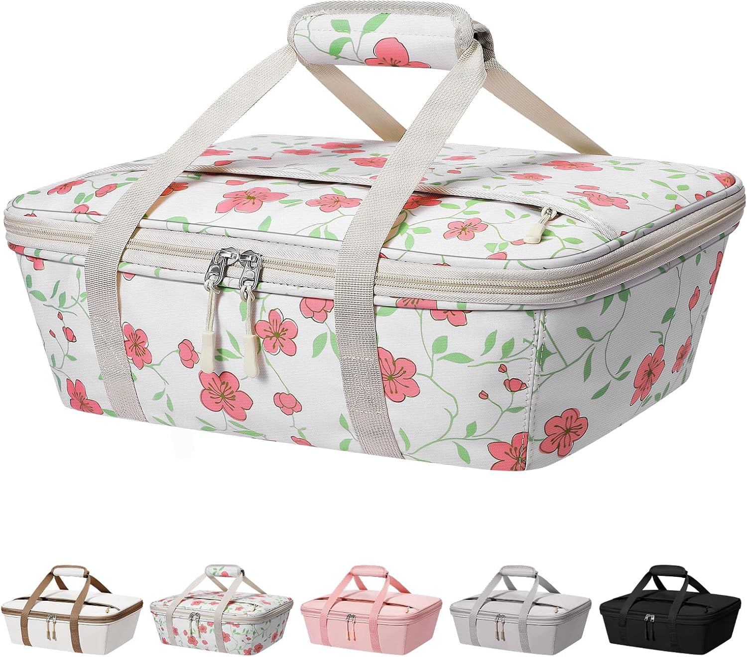 BESTKITTY Casserole - Large Portable Insulated Food for Hot or Cold ...