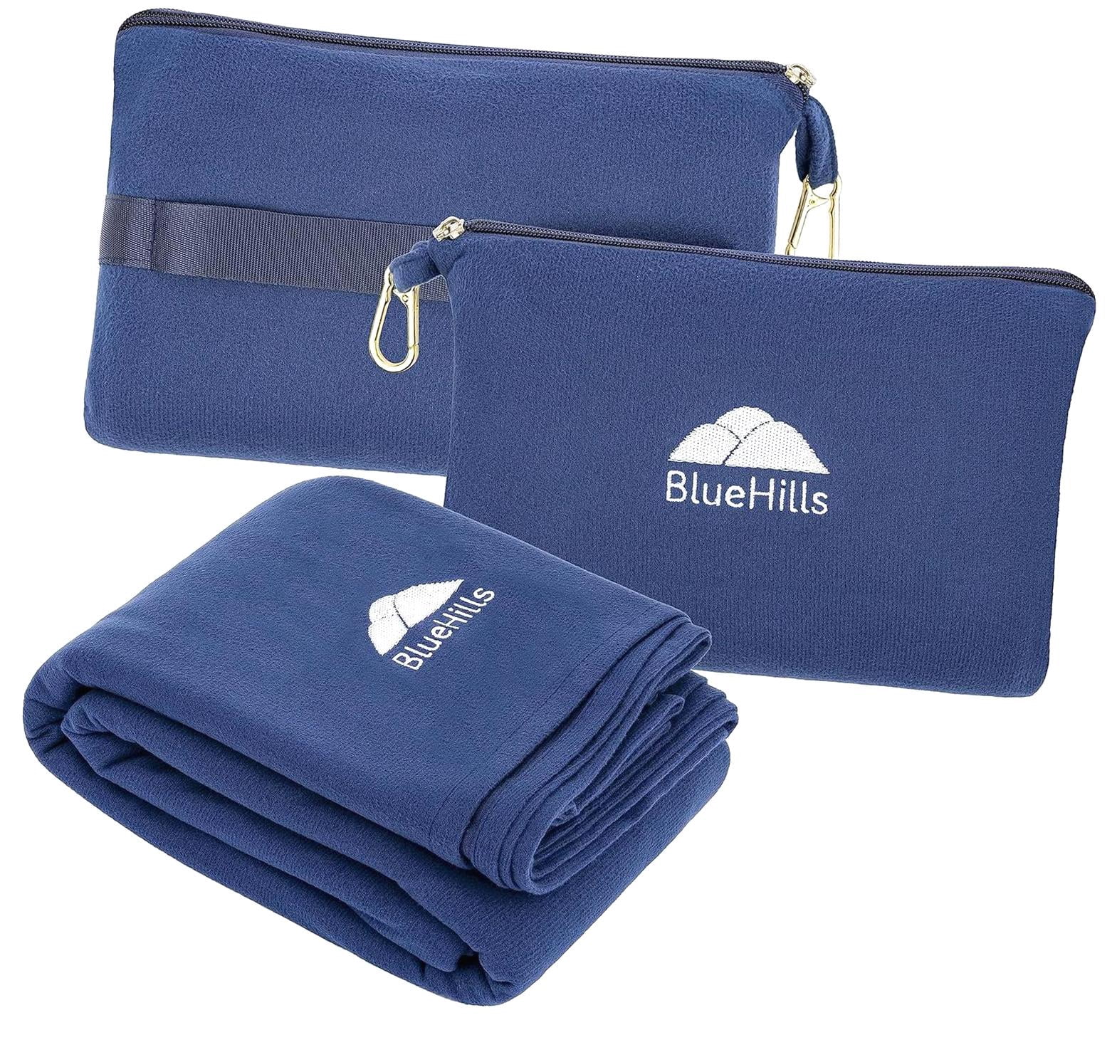 BESTKITTY Compact Lightweight Travel Blanket Pillow Pocket-Sized ...