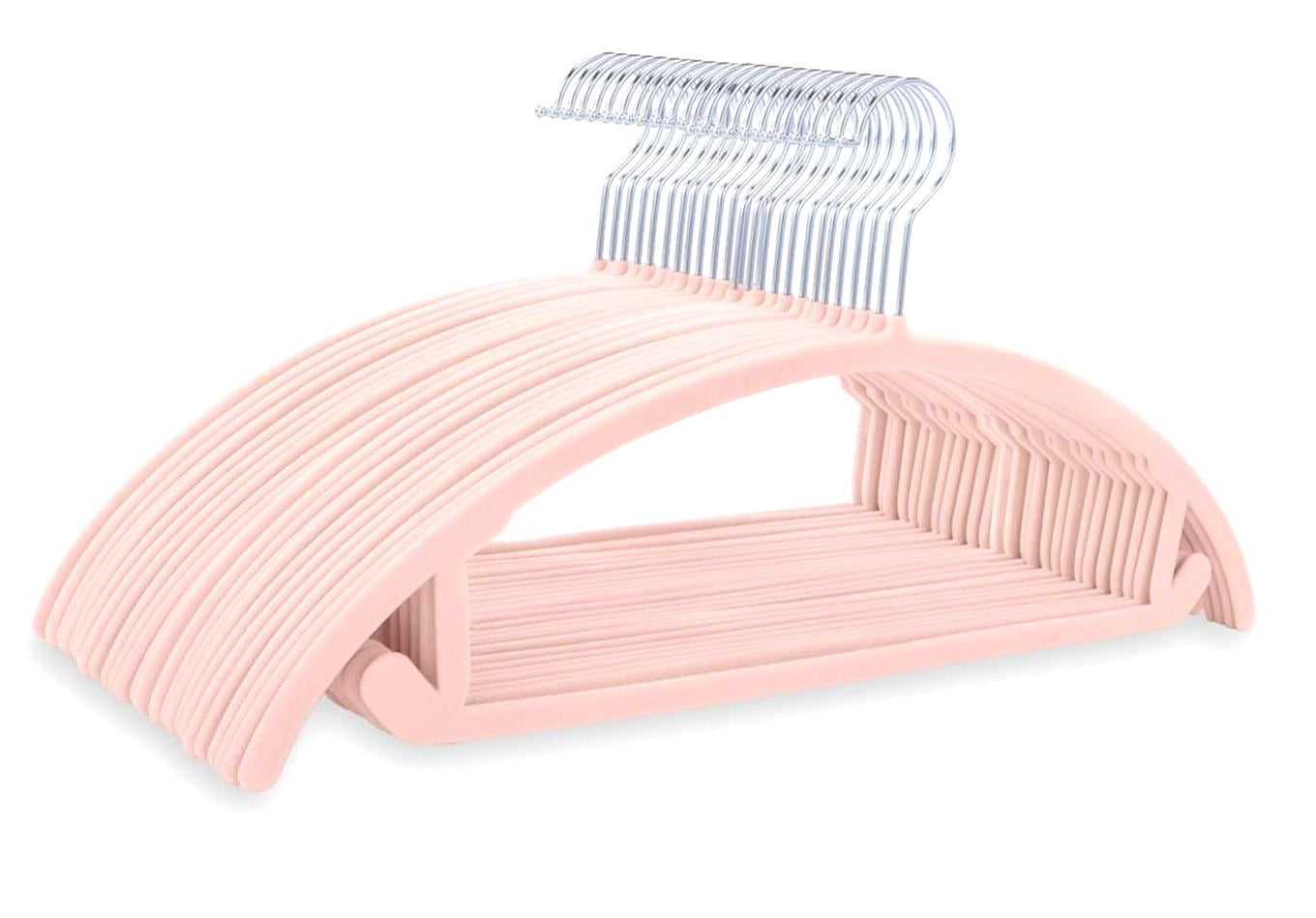 BESTKITTY Deluxe Velvet Hangers (Set of 30) Heavy-Duty, No Shoulder ...