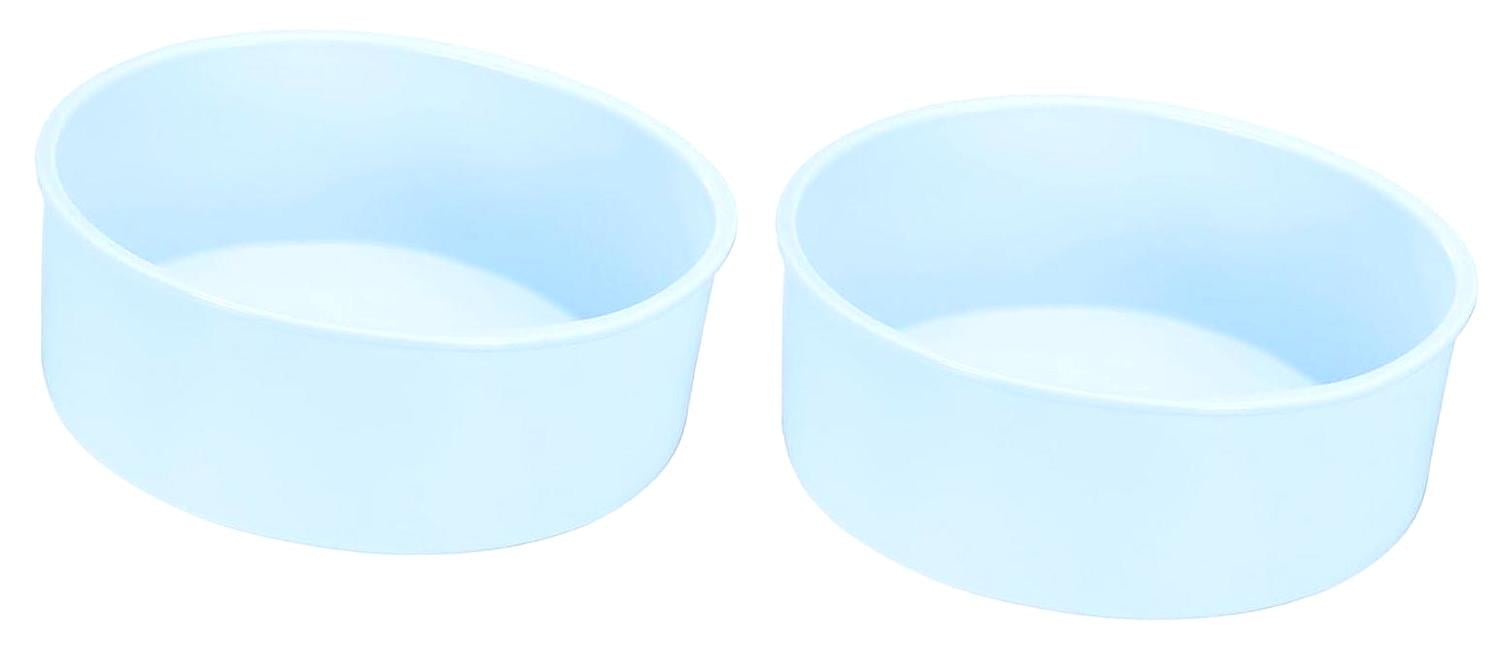 BESTKITTY Duo of Round Silicone Baking Molds, 6 Inches, Non-Stick ...