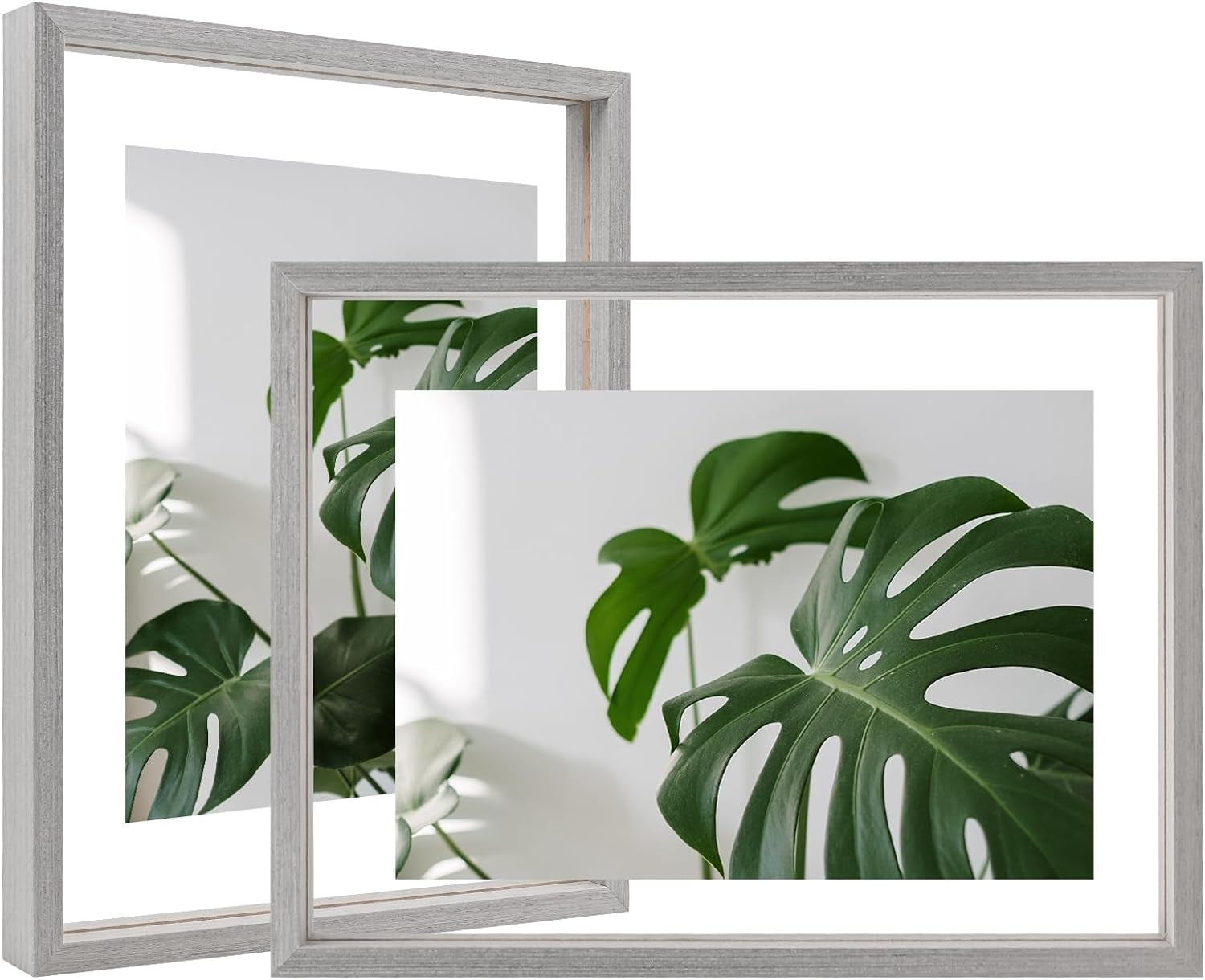 BESTKITTY Egone 9x12 Floating Fes Set of 2, Double Plexiglass Pture F ...