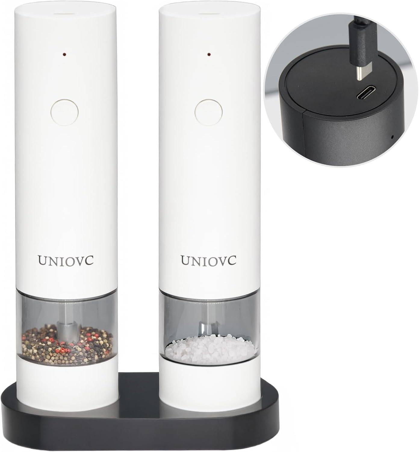 BESTKITTY Electr Salt and Per Grinder Set,Per Grinder Reargeable ...