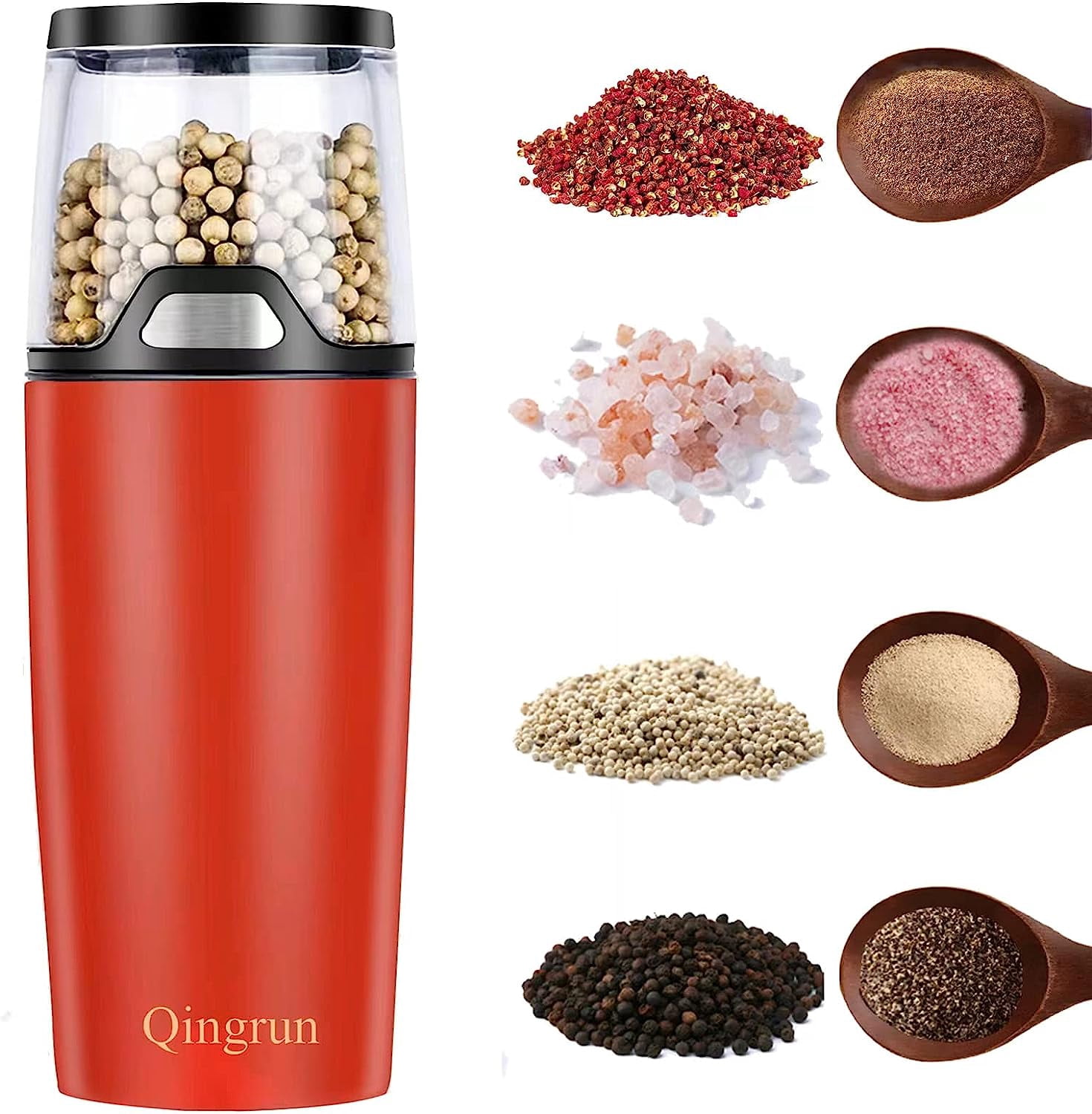 BESTKITTY Electr Salt or Per Grinder is ded With Button Control for ...
