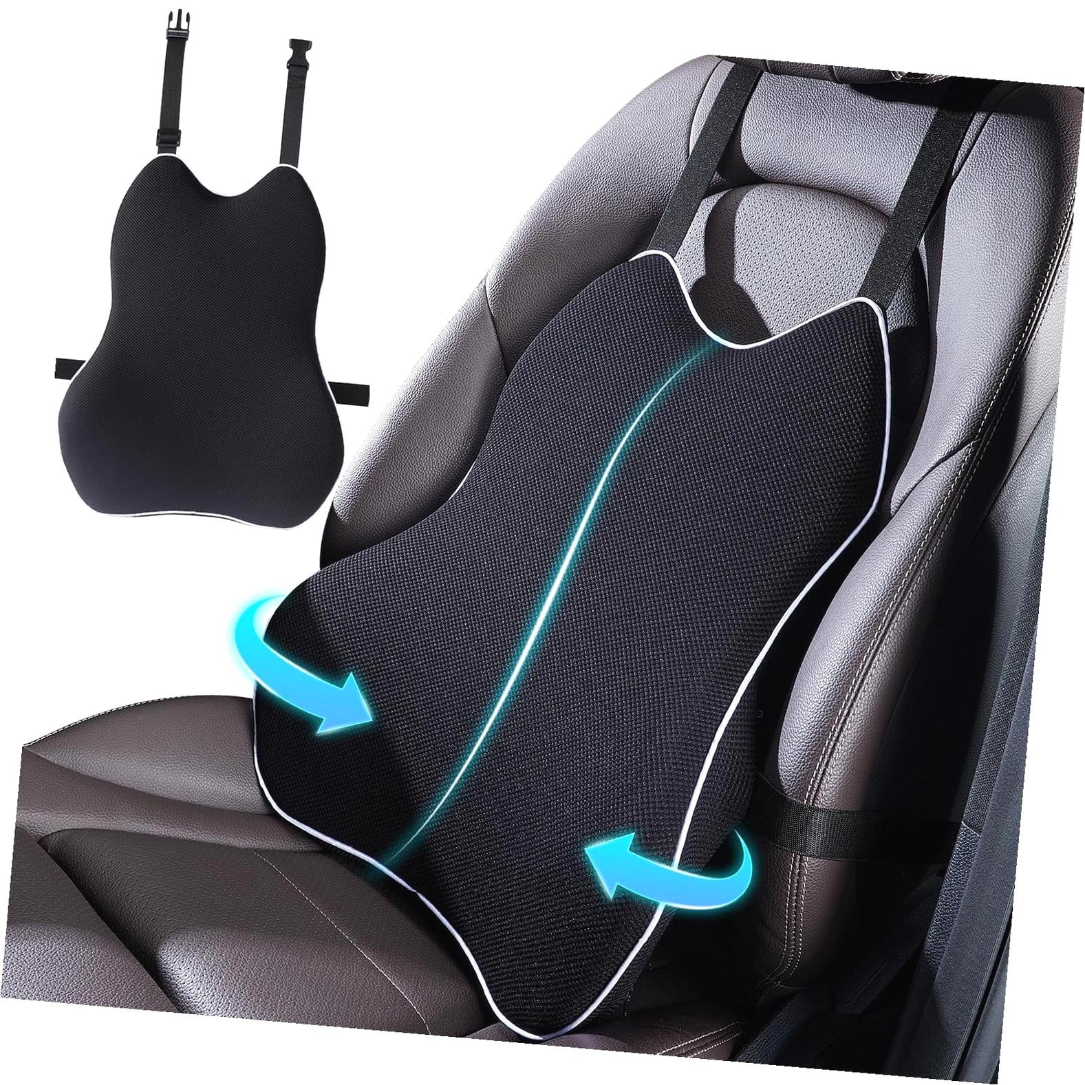 BESTKITTY Ergonomic Lumbar Support Pillow for Car Seat & Office Chair ...
