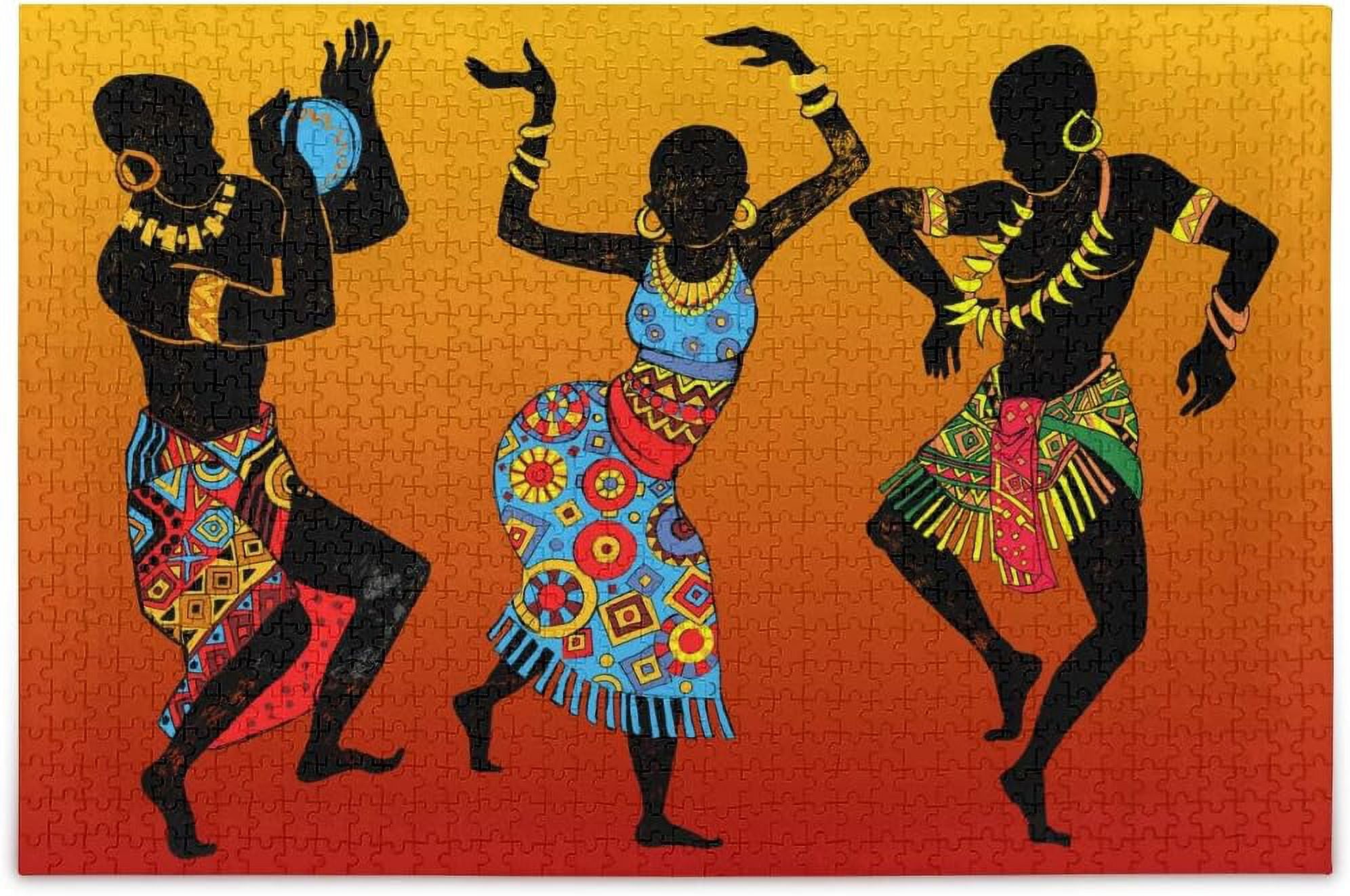 BESTKITTY Ethnic Africans Women Dancing Puzzle for Adults 500 Piece ...