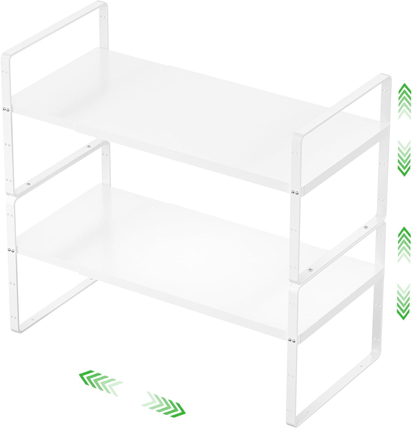 BESTKITTY Expandable Cabinet Storage Shelf Staable Organizer Ra for en ...