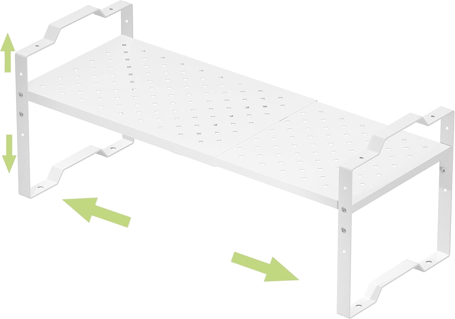 BESTKITTY Expandable Shelf for Cabinet Organizer Adjustable Staable Spe ...