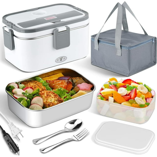 BESTKITTY F Electr Lun Box 80W Food Heated 12V 24V 110V Portable Food ...