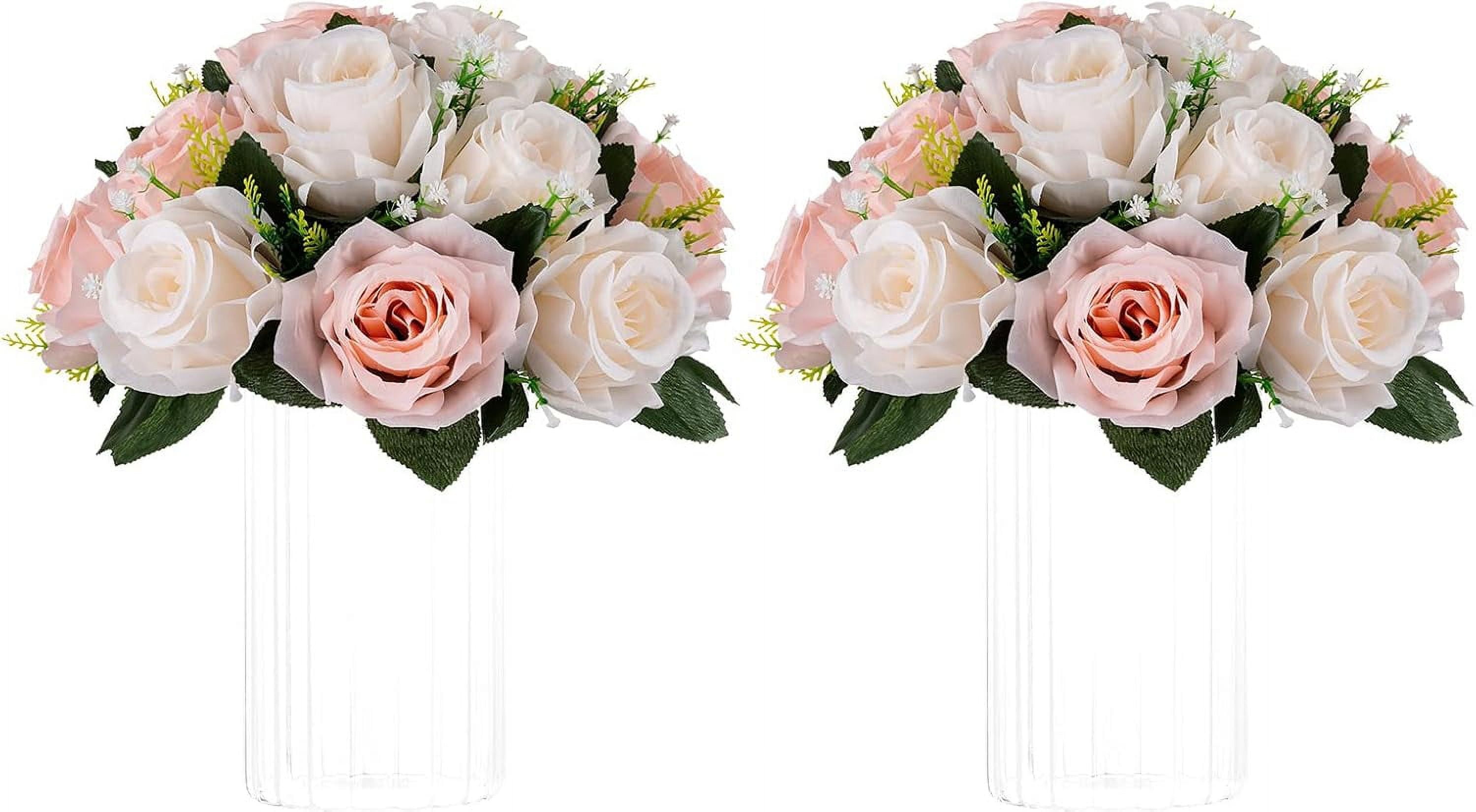 BESTKITTY Flower Balls for Wedding Centrepieces - 2 Pcs 9.5in Diameter ...