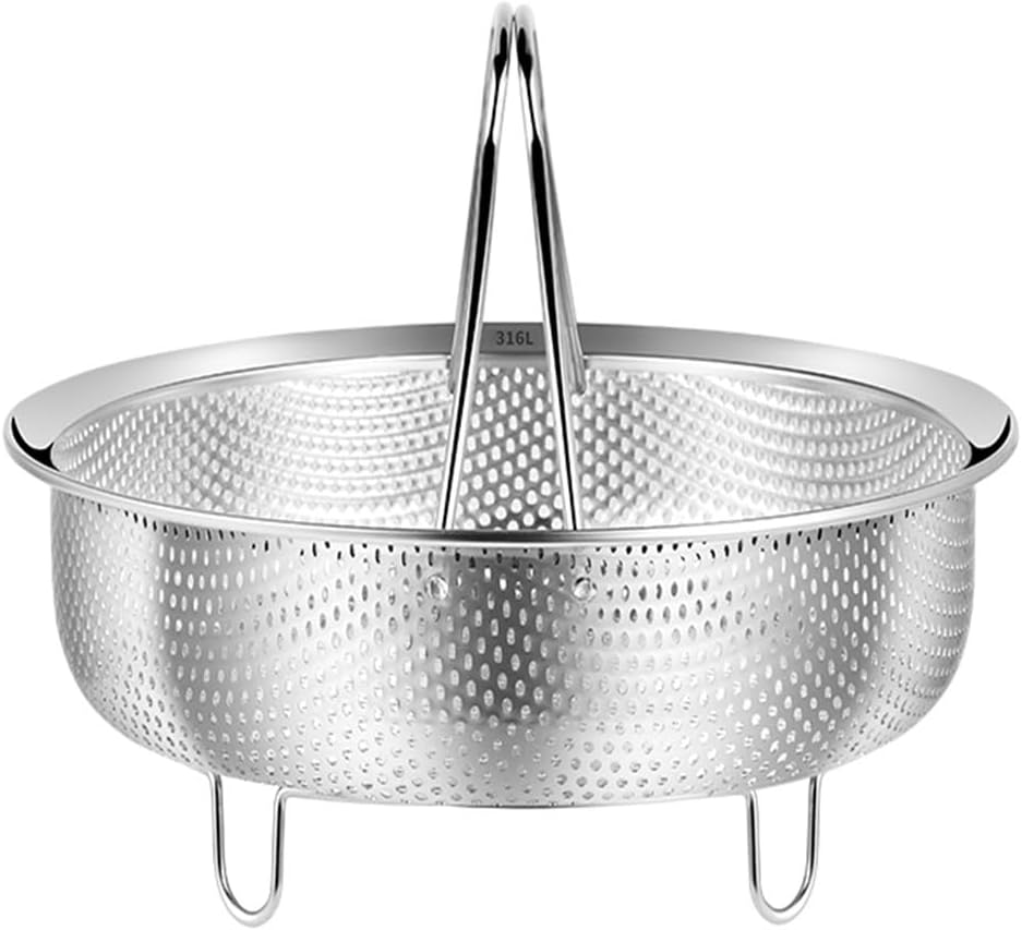 BESTKITTY Food Grade Stainl Steel Steamer with Carrying Handle and Tee ...