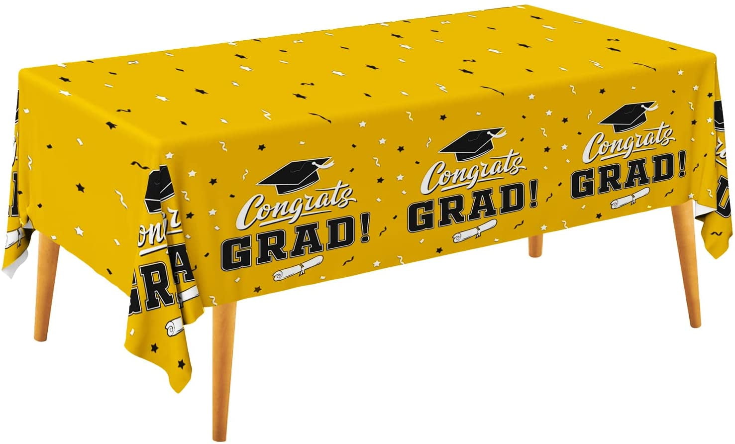 BESTKITTY Graduation Party Decorations, Gongrats Grad Tablecover for ...