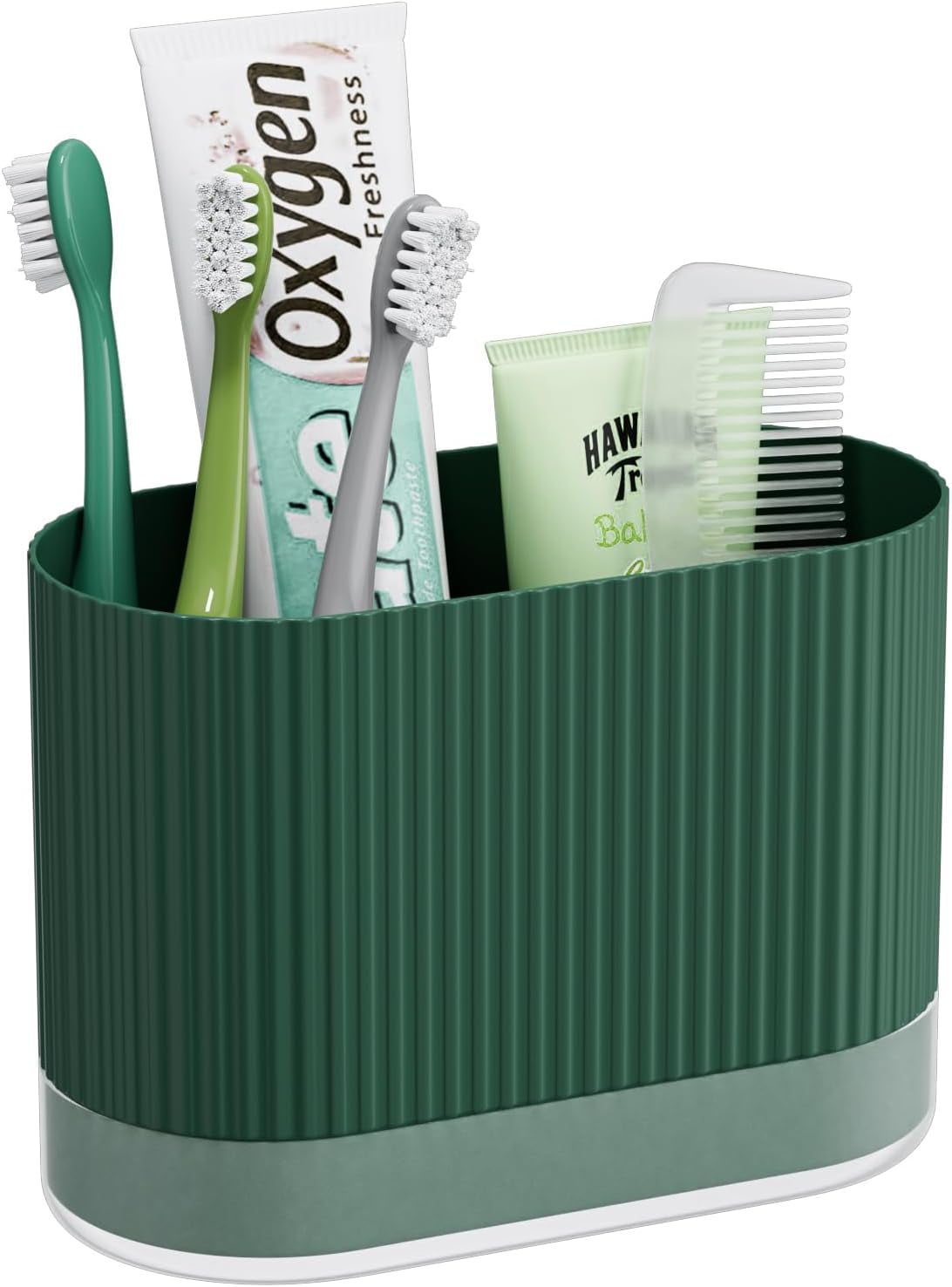 BESTKITTY Green Toothbrush Holders for Batooms, Plast Kids Tooth Brush Holder with Drainage and ...