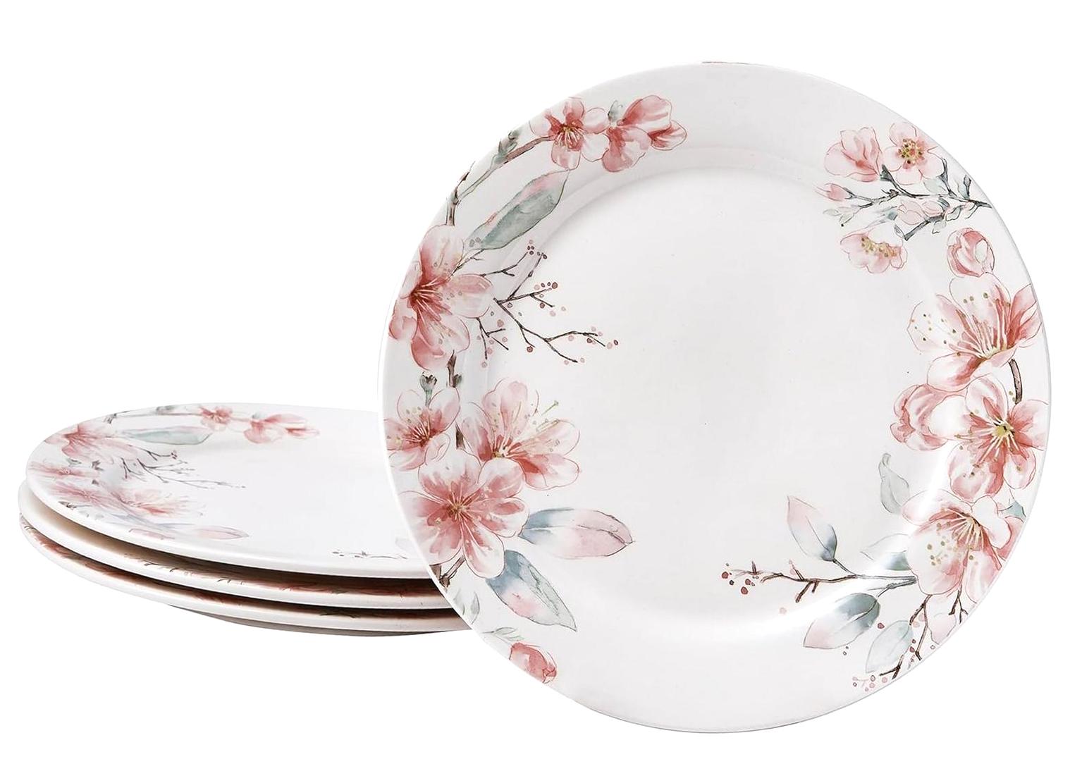 BESTKITTY Havana Dinner Plates Set of 4, 11 Inch Large Ceramic Plates ...