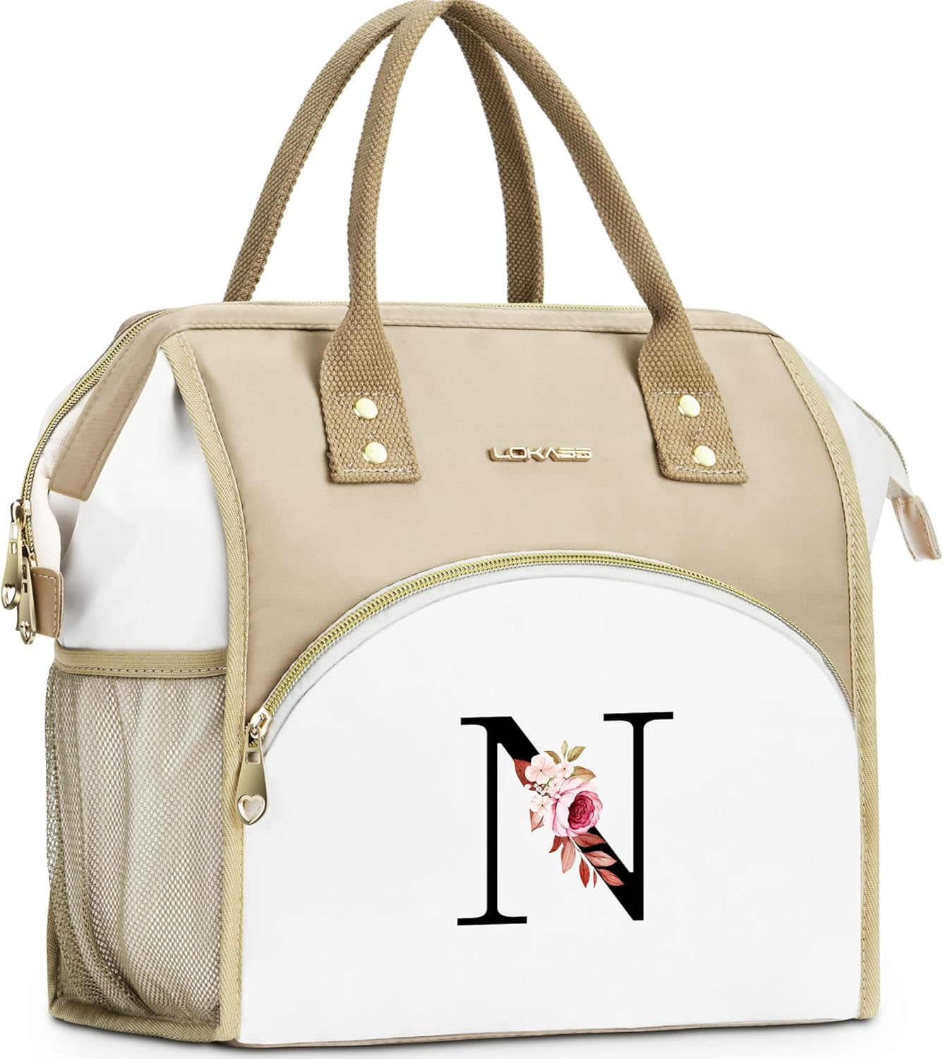 BESTKITTY Initial Lun Bag Women, Cooler Insulated Lun Bag, Large Adult ...