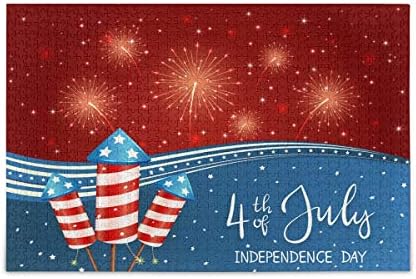 BESTKITTY July 4Th Patriotic Independence Day Firework Puzzle for ...
