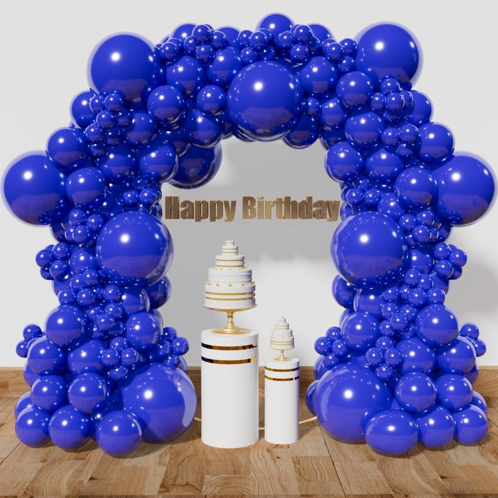 BESTKITTY KAWSH Blue Balloon Ar Kit 111Pcs 18 12 5 In Latex Party ...