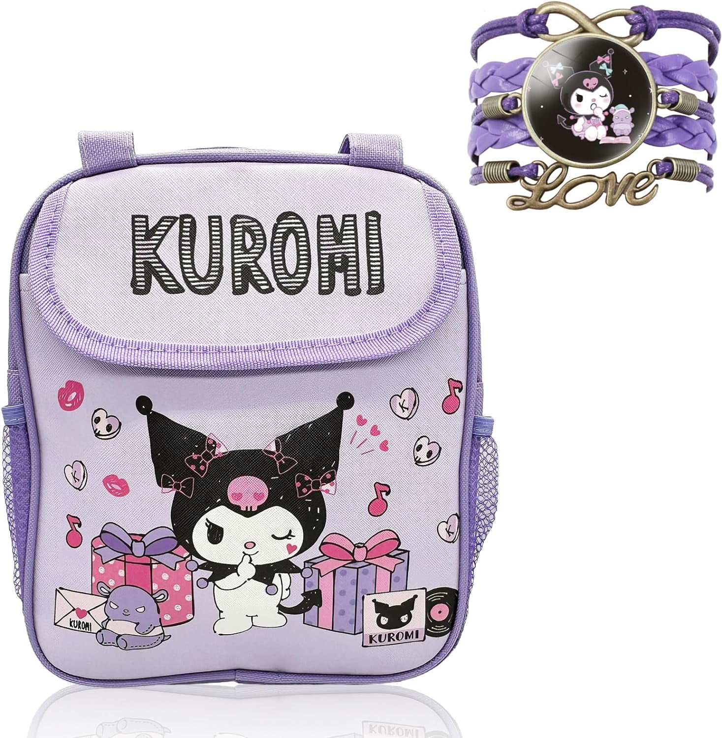 BESTKITTY Kawaii Kumi Insulated Lun Bag with Bracelet arm for Women ...