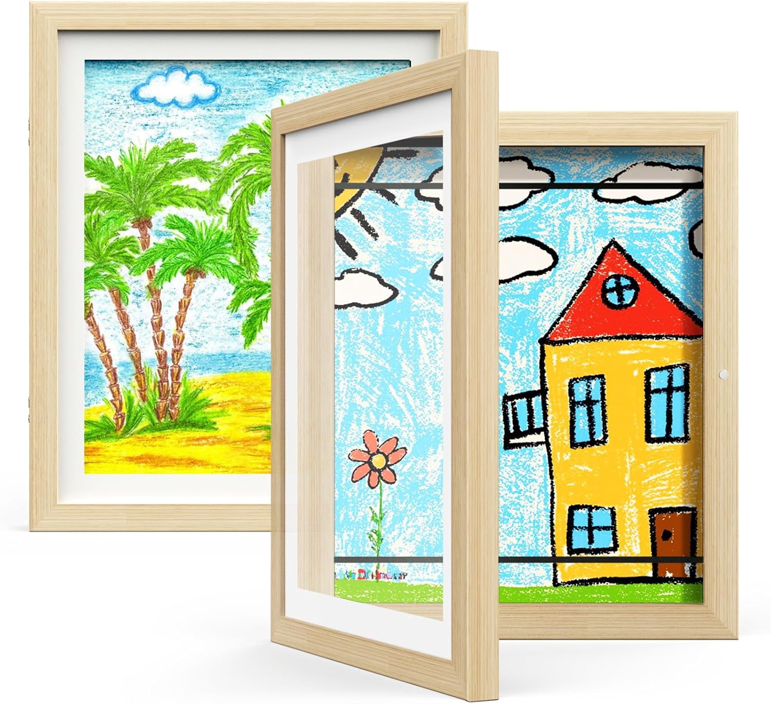 BESTKITTY Kids Art Fes, Kids Artwork Fes angeable 8.5 x11 with Mat and ...