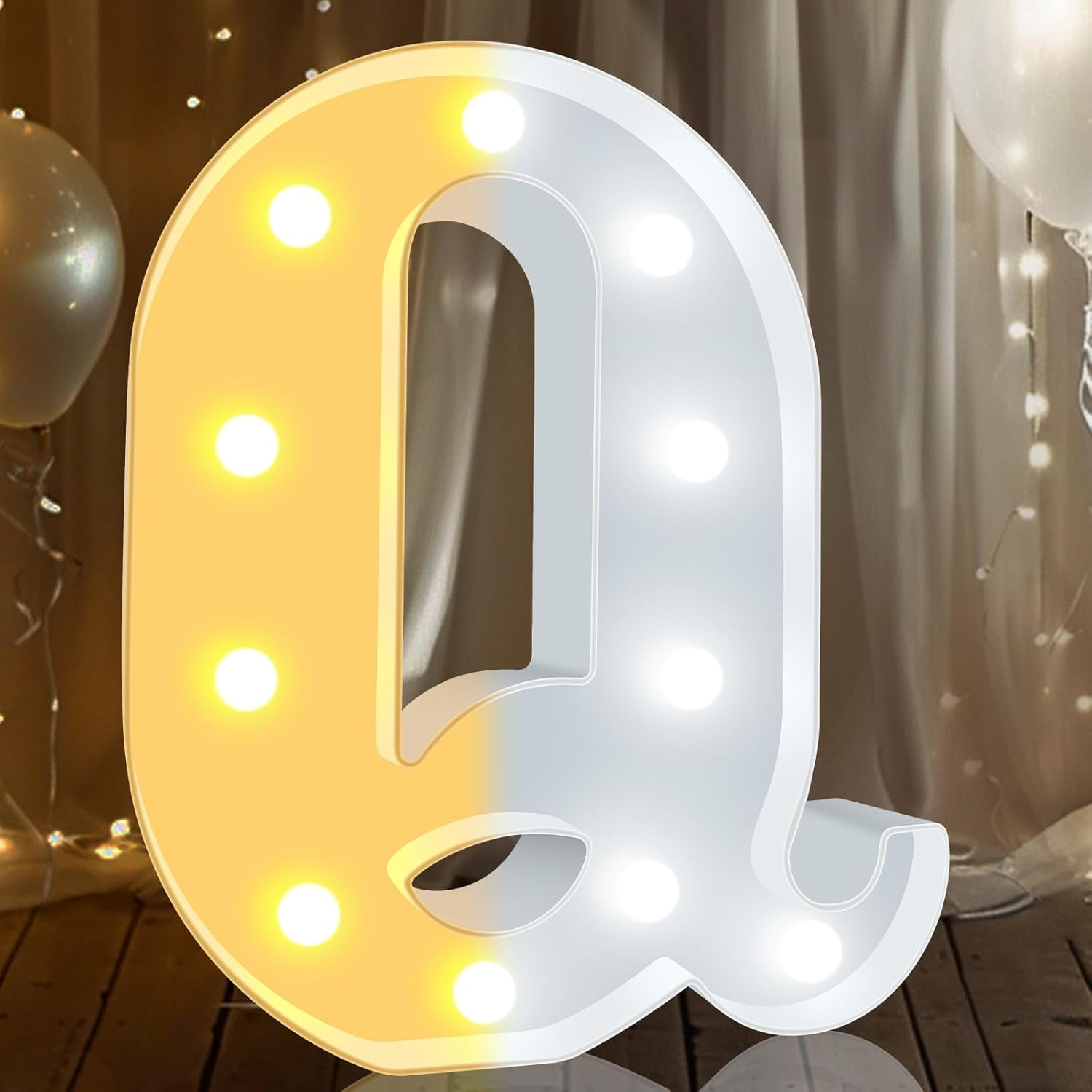 BESTKITTY LED Marquee Letter Lights, Warm White and Cool White ...