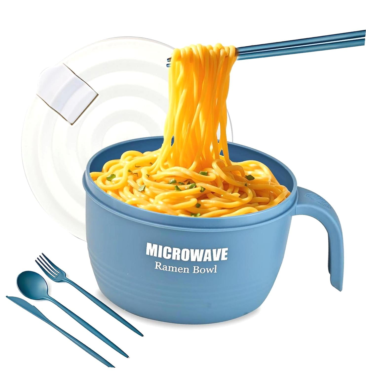 BESTKITTY Large Ramen Bowl, Microwave-Safe Noodle Bowls 45 oz ...