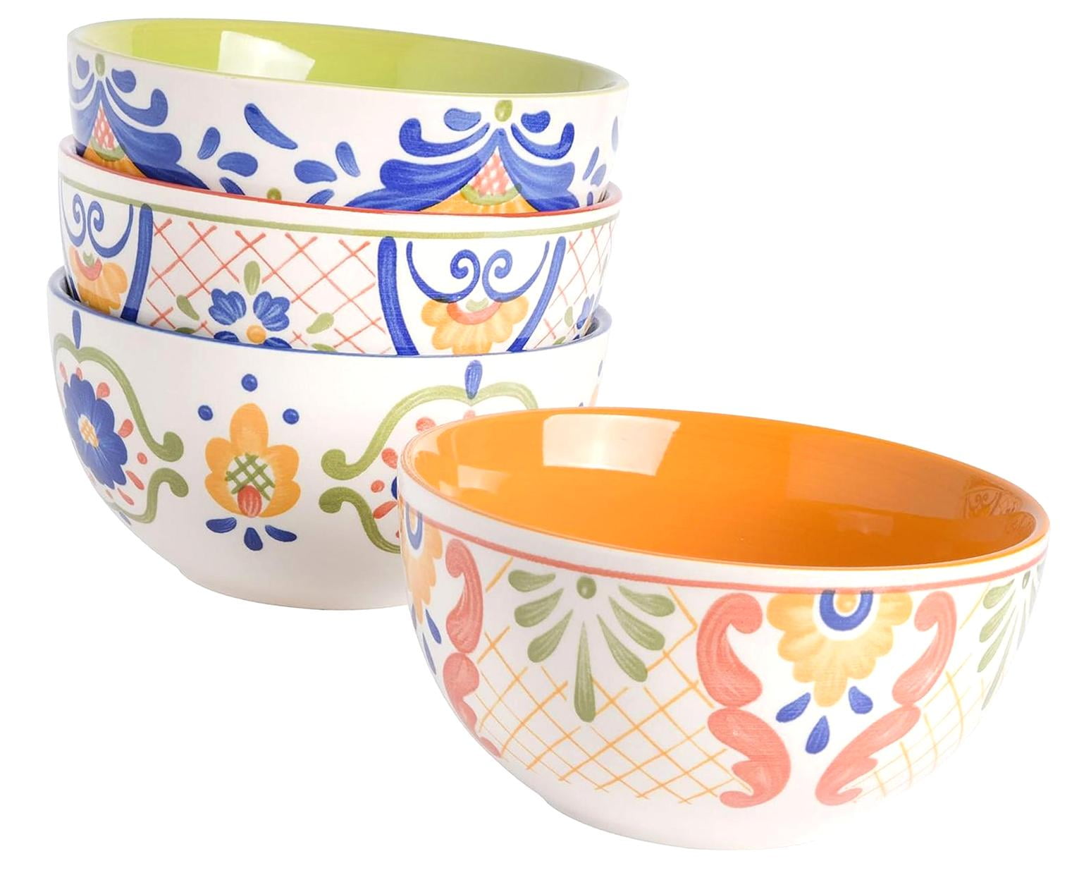 BESTKITTY Laurie by Hand Painted Tierra Mix and Match Dinnerware Set, 4 ...
