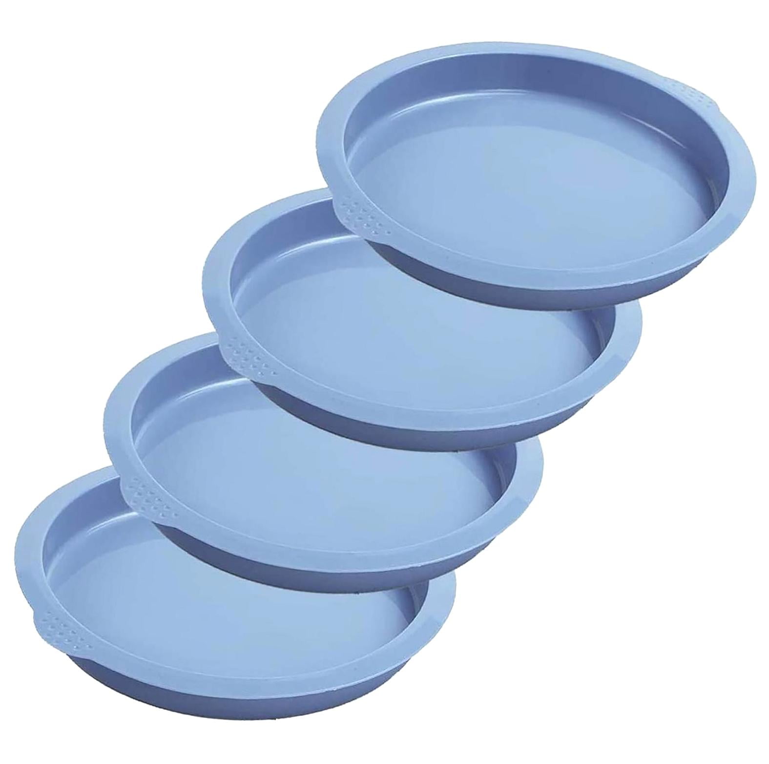 BESTKITTY Layer Cake Pans, 7 Inch Round Cake Pan Collection, Silicone ...