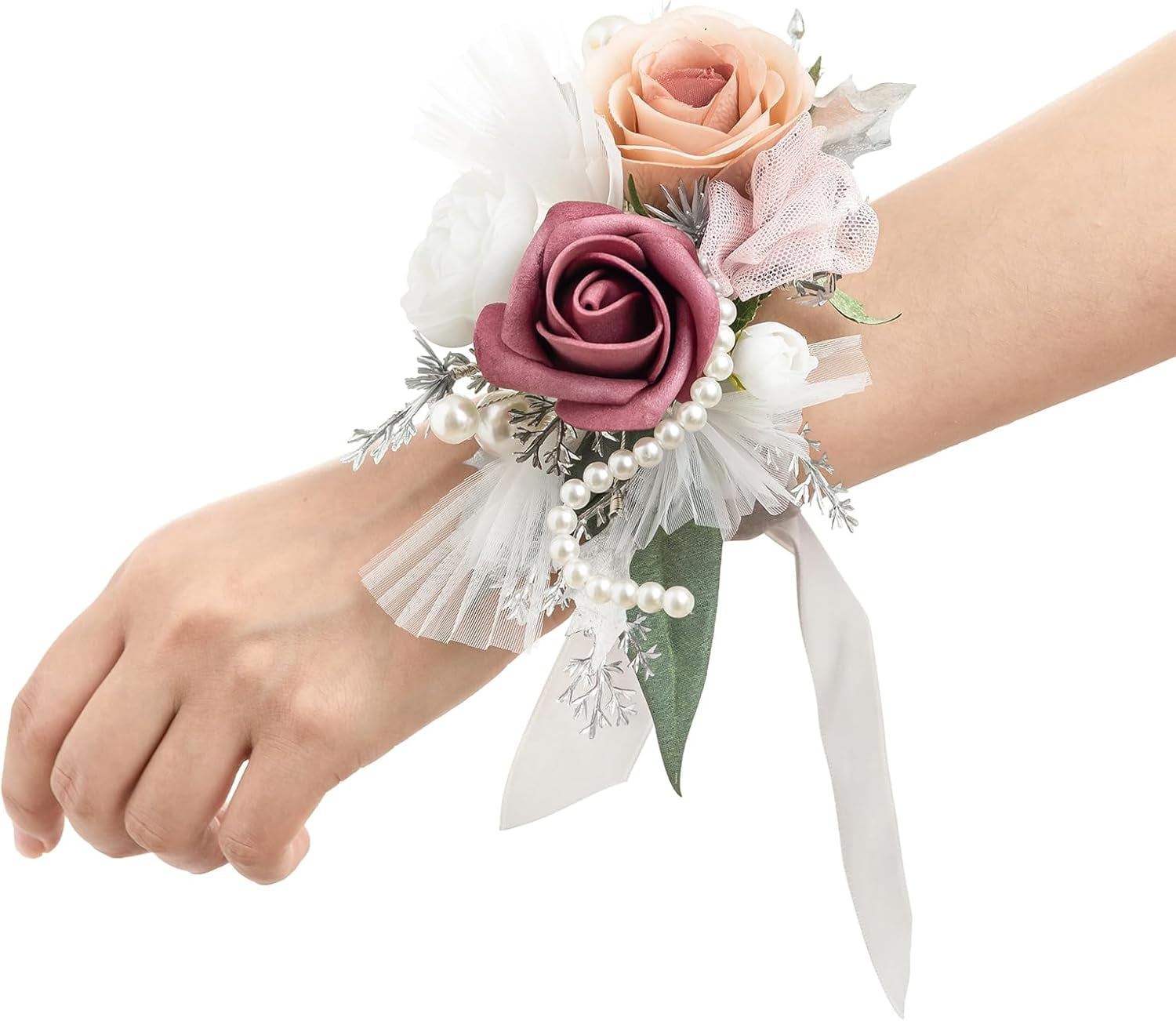 BESTKITTY Ling's 2pcs m Wrist/Shoulder Corsage Artiial Flower, Girl ...