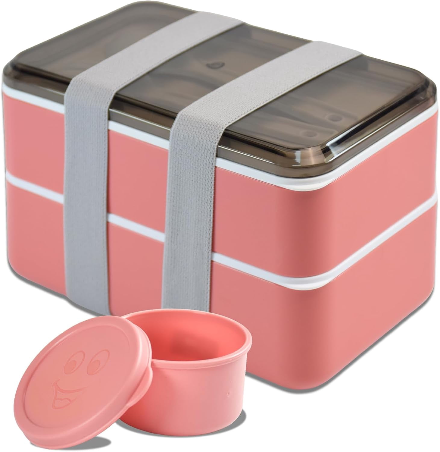 BESTKITTY Lun Box for Adults,Staable Sna Bento x with Strs Lunable ...