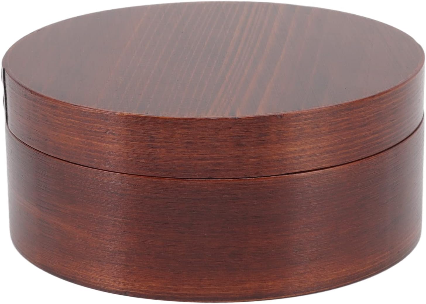 BESTKITTY Lun Box Wood Round Food Container Sna Organizer Single L ...