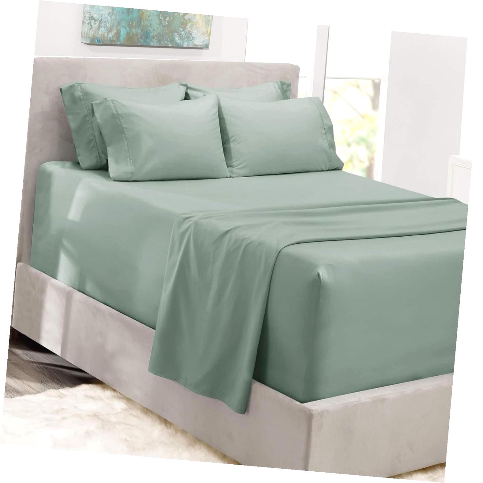 BESTKITTY Luxury Bed Sheets, Ultra Soft 6 Piece Set with Extra Deep ...